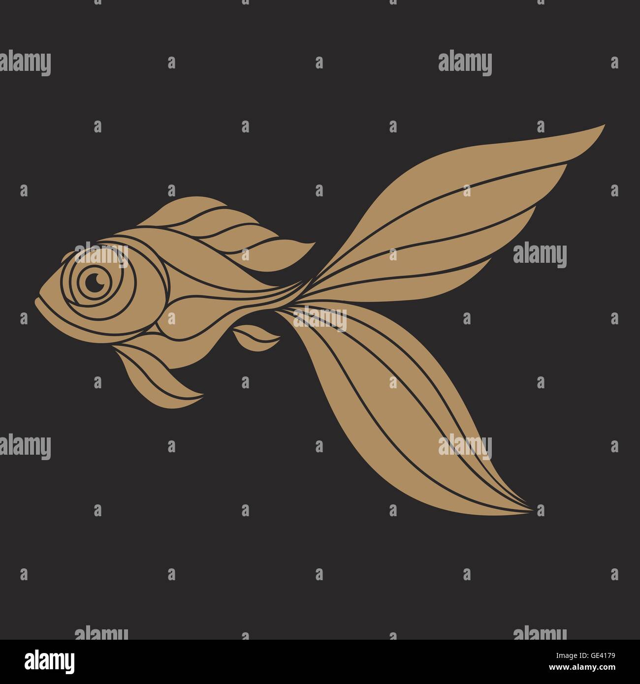 GoldFish logo vector Stock Vector Image & Art - Alamy
