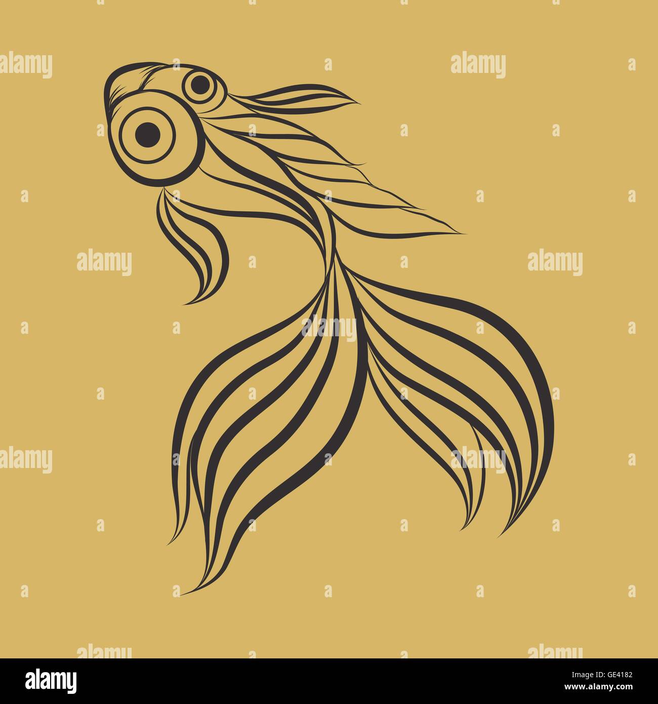 GoldFish logo vector Stock Vector Image & Art - Alamy