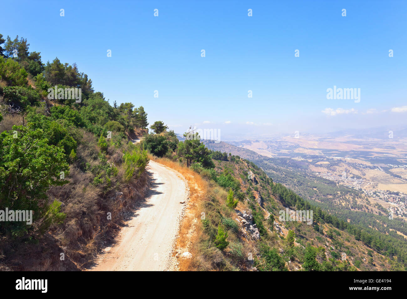 road in the mountains in the North of Israel Stock Photo - Alamy