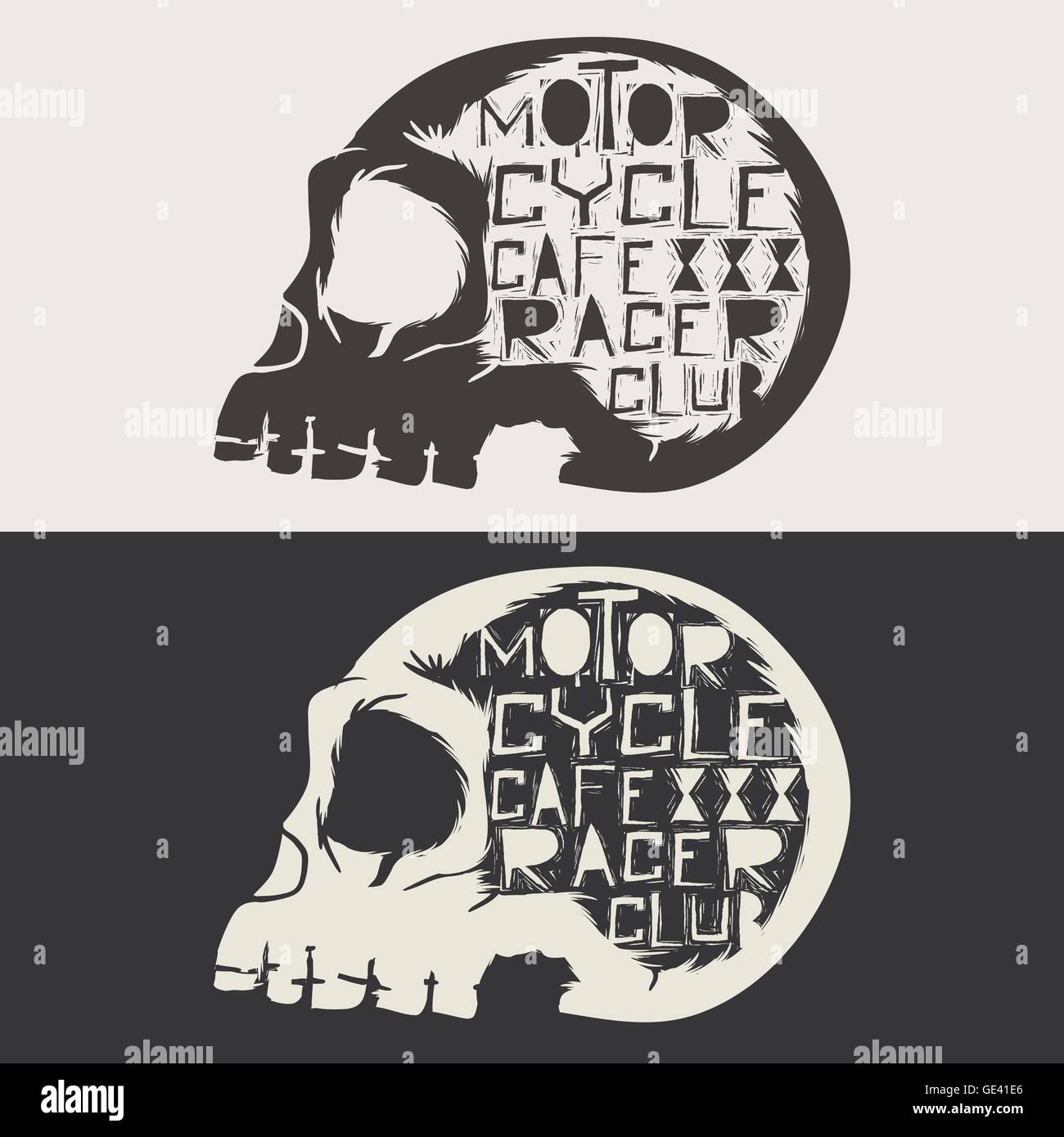 Skull logo vector Stock Vector Image & Art - Alamy