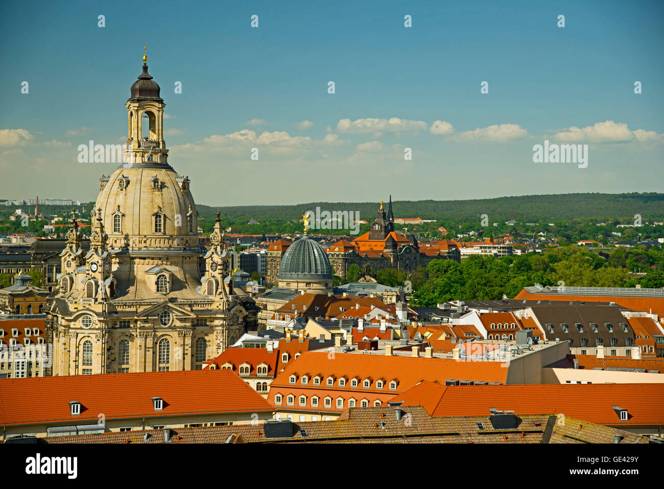 geography / travel, Germany, Saxony, Dresden, view from the Church of ...