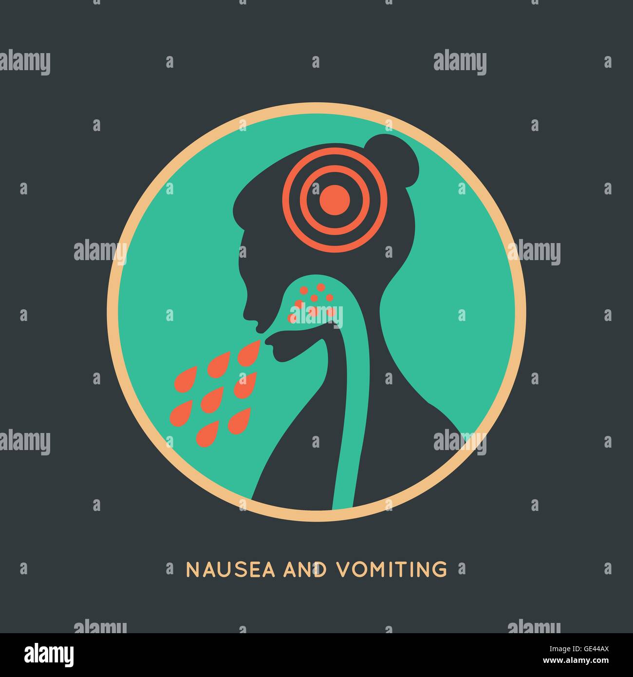 NAUSEA AND VOMITING vector Stock Vector Image & Art - Alamy
