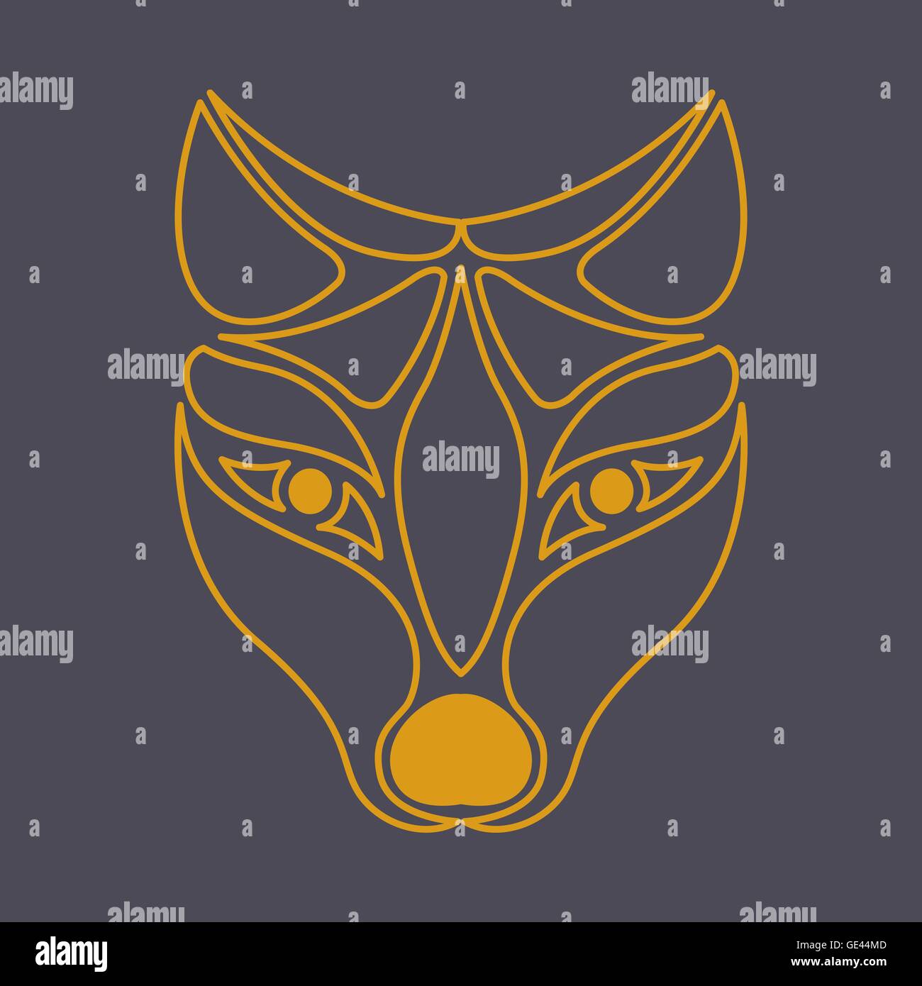 arctic fox logo vector Stock Vector Image & Art - Alamy