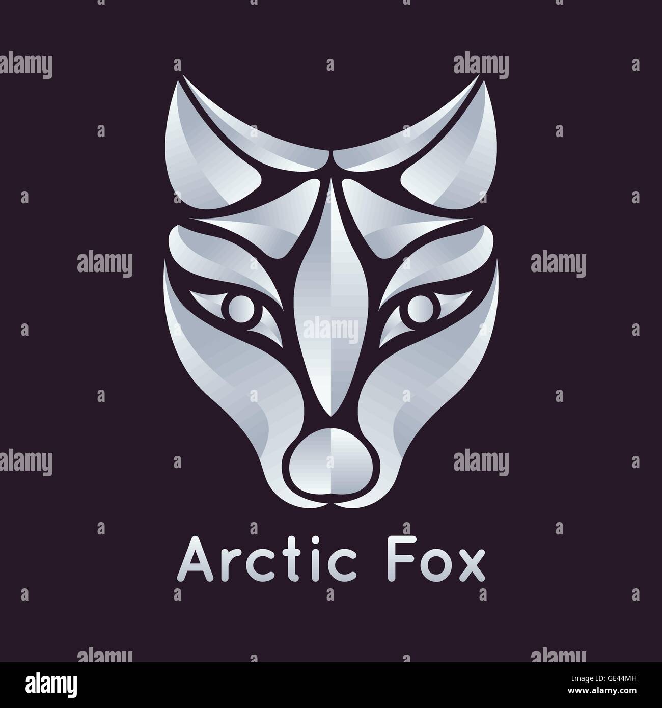 arctic fox logo vector Stock Vector Image & Art - Alamy