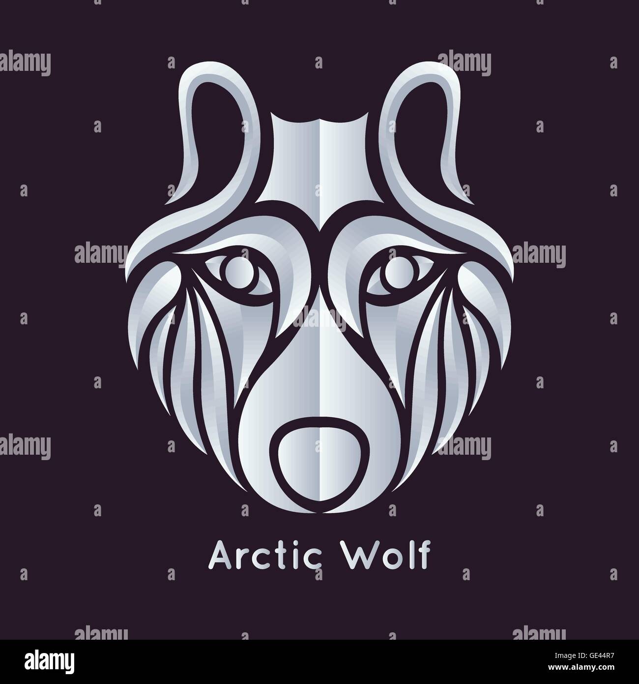 arctic wolf logo vector Stock Vector Image & Art - Alamy