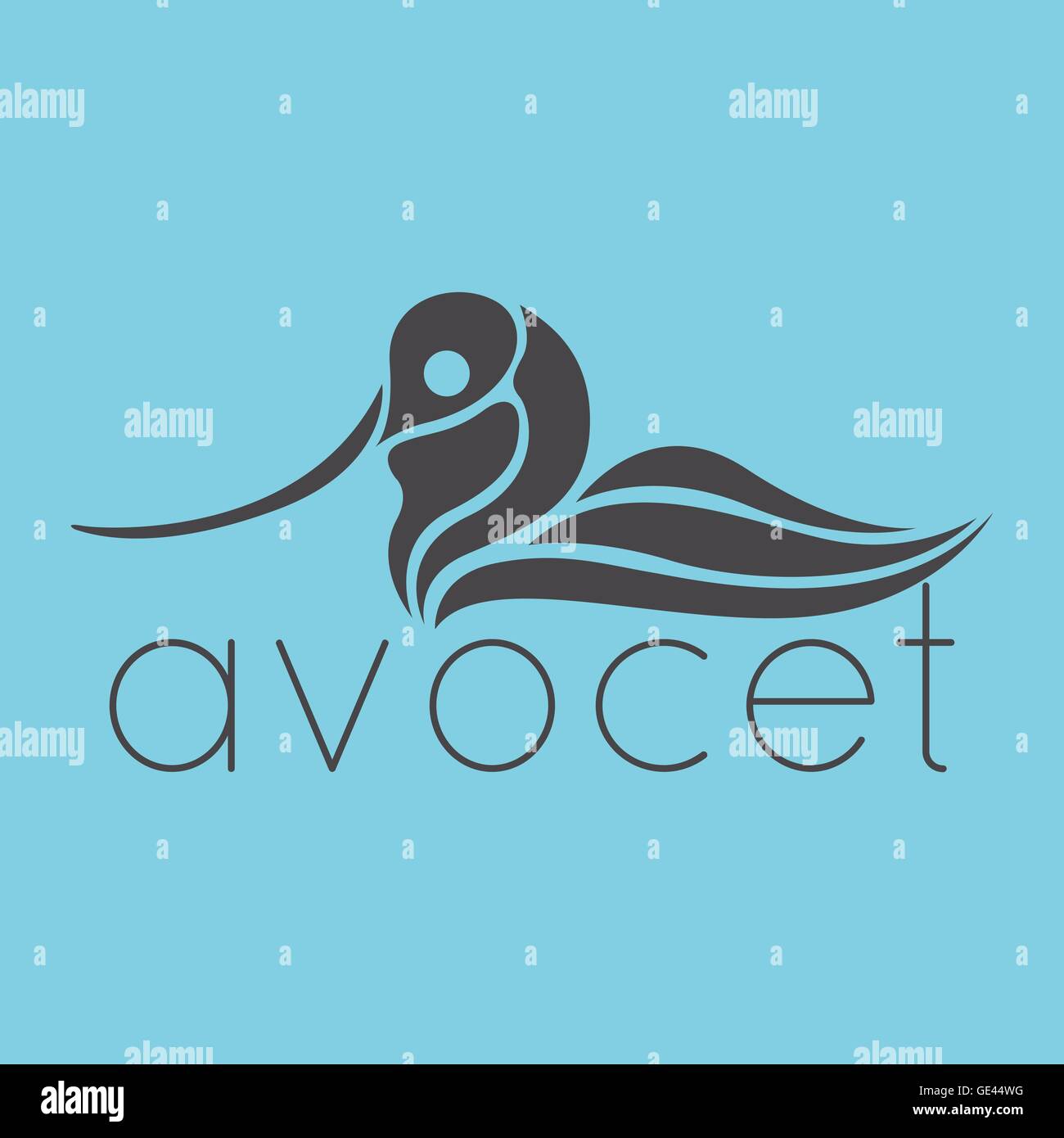 avocet bird logo vector Stock Vector Image & Art - Alamy