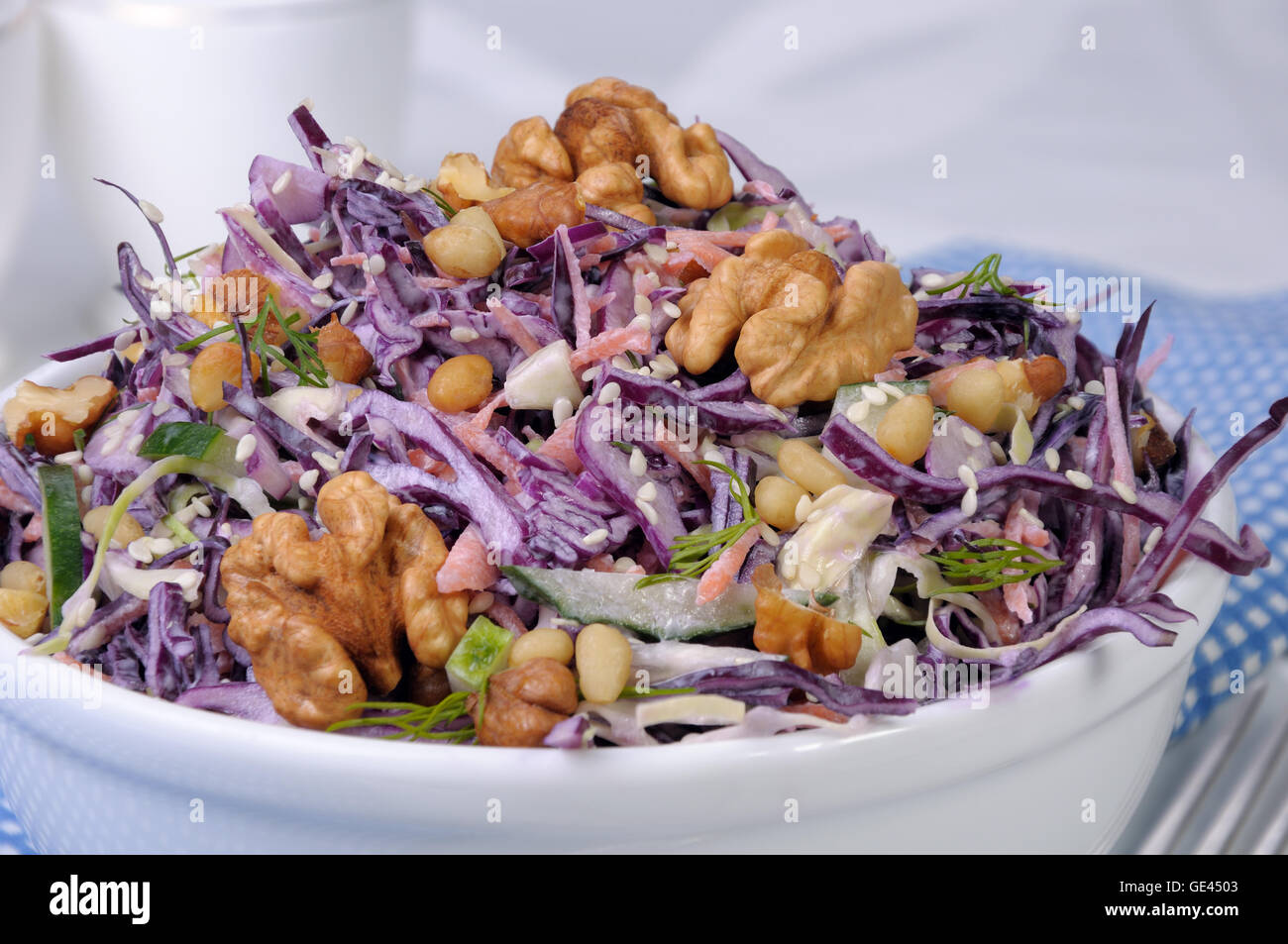 Chopped cabbage salad in hi-res stock photography and images - Alamy
