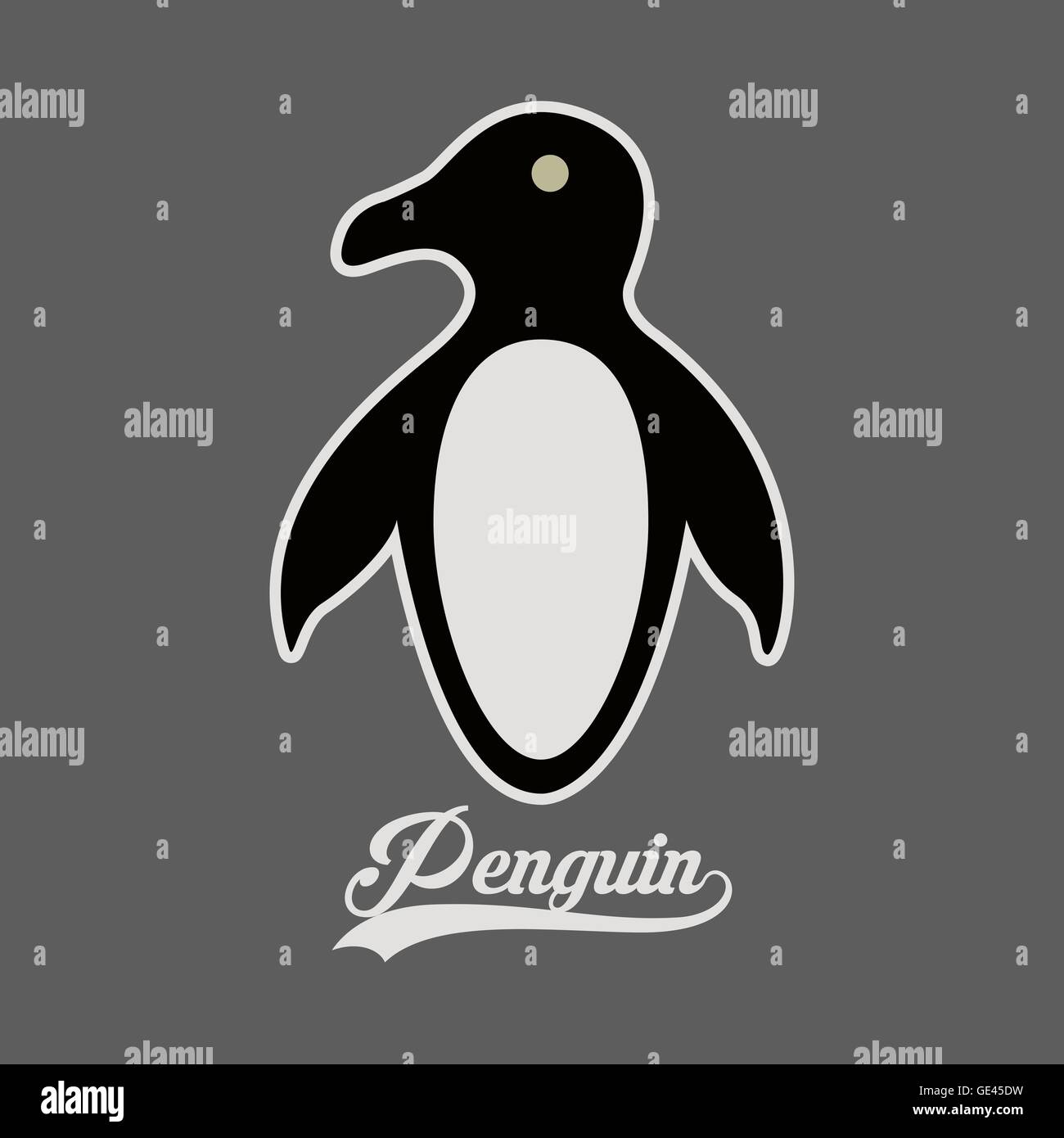 penguin logo vector Stock Vector Image & Art - Alamy