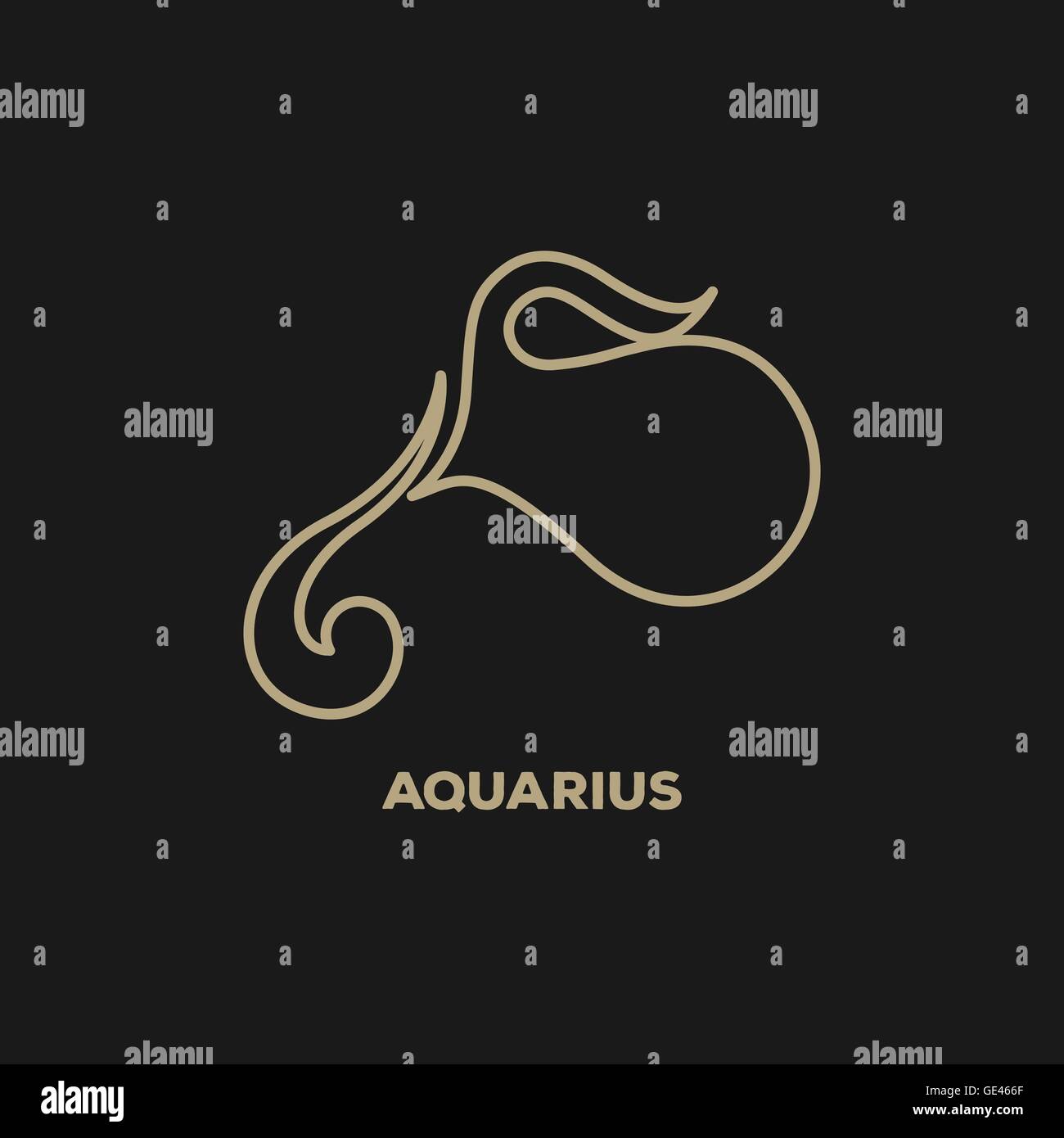 aquarius logo vector Stock Vector Image & Art - Alamy