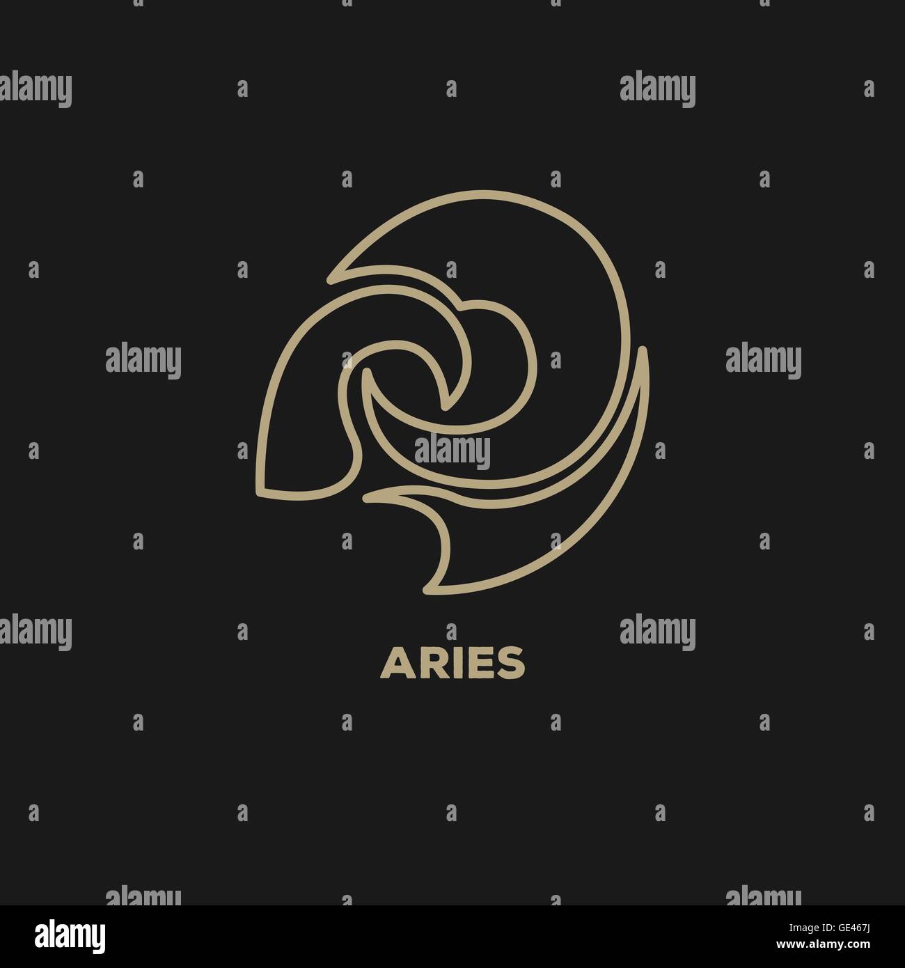 aries logo vector Stock Vector Image & Art - Alamy