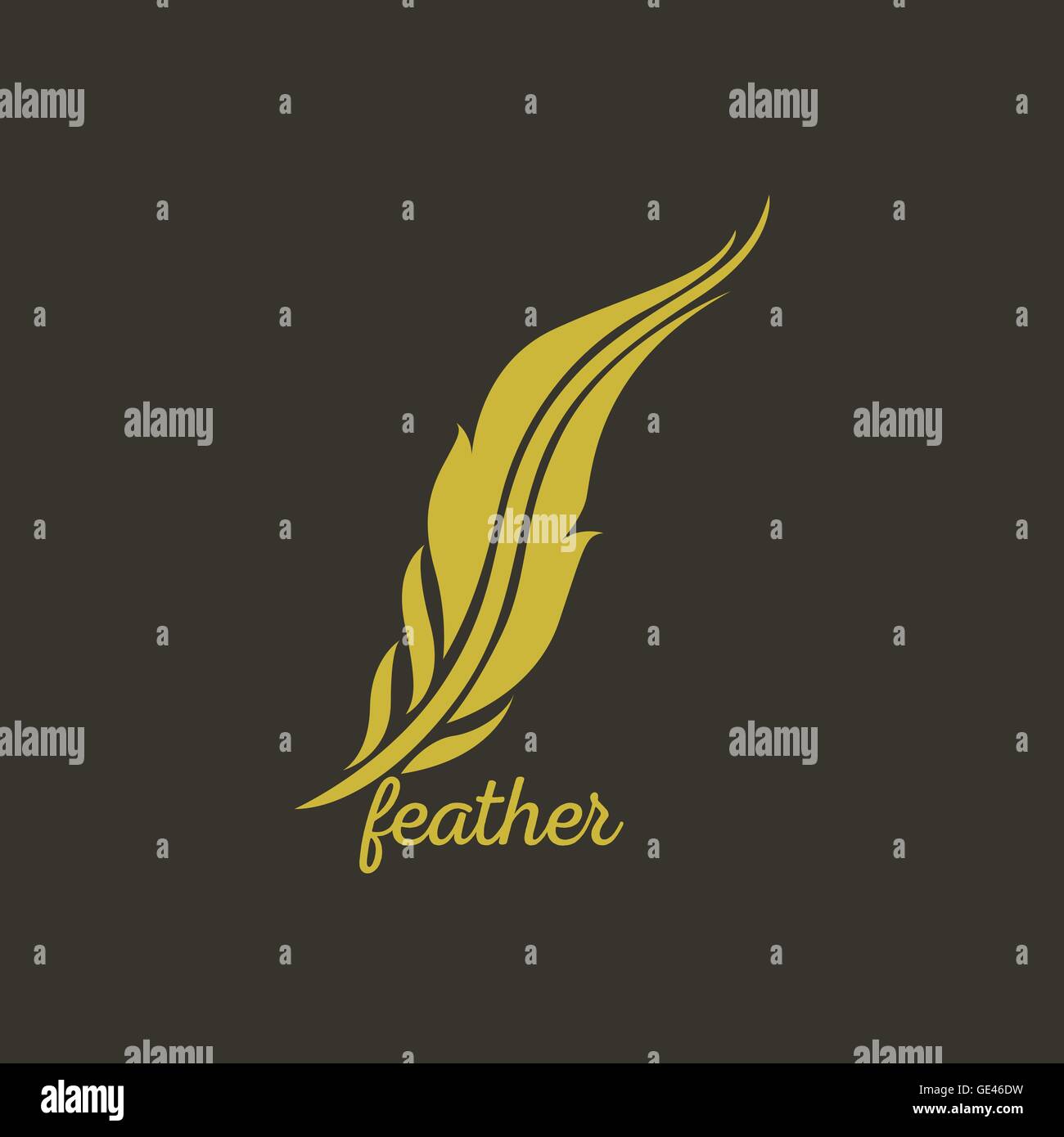 feather logo vector Stock Vector Image & Art - Alamy