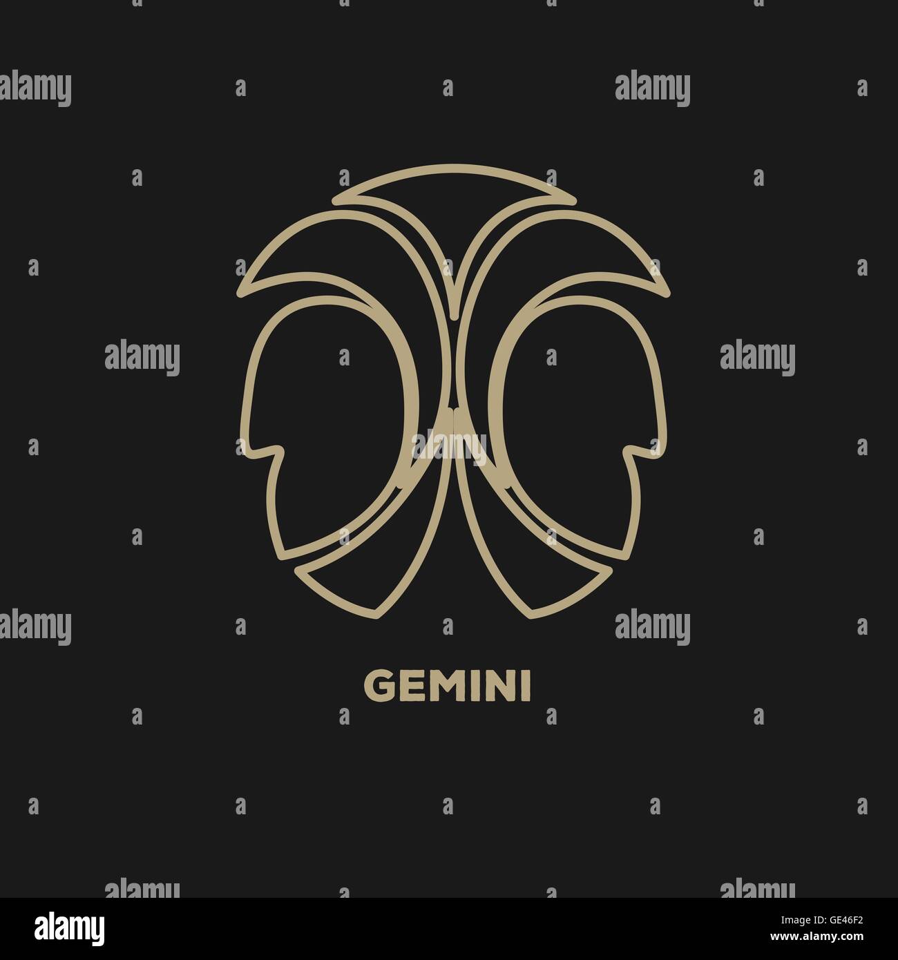 gemini logo vector Stock Vector Image & Art - Alamy