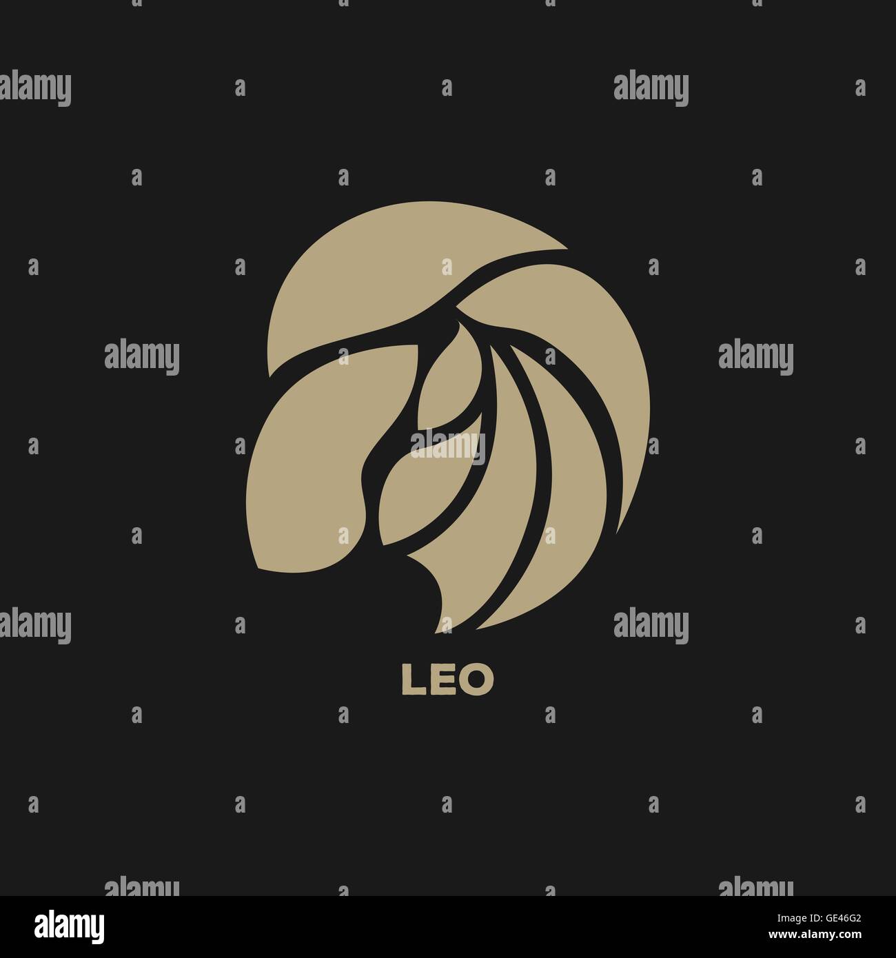 leo logo vector Stock Vector Image & Art - Alamy