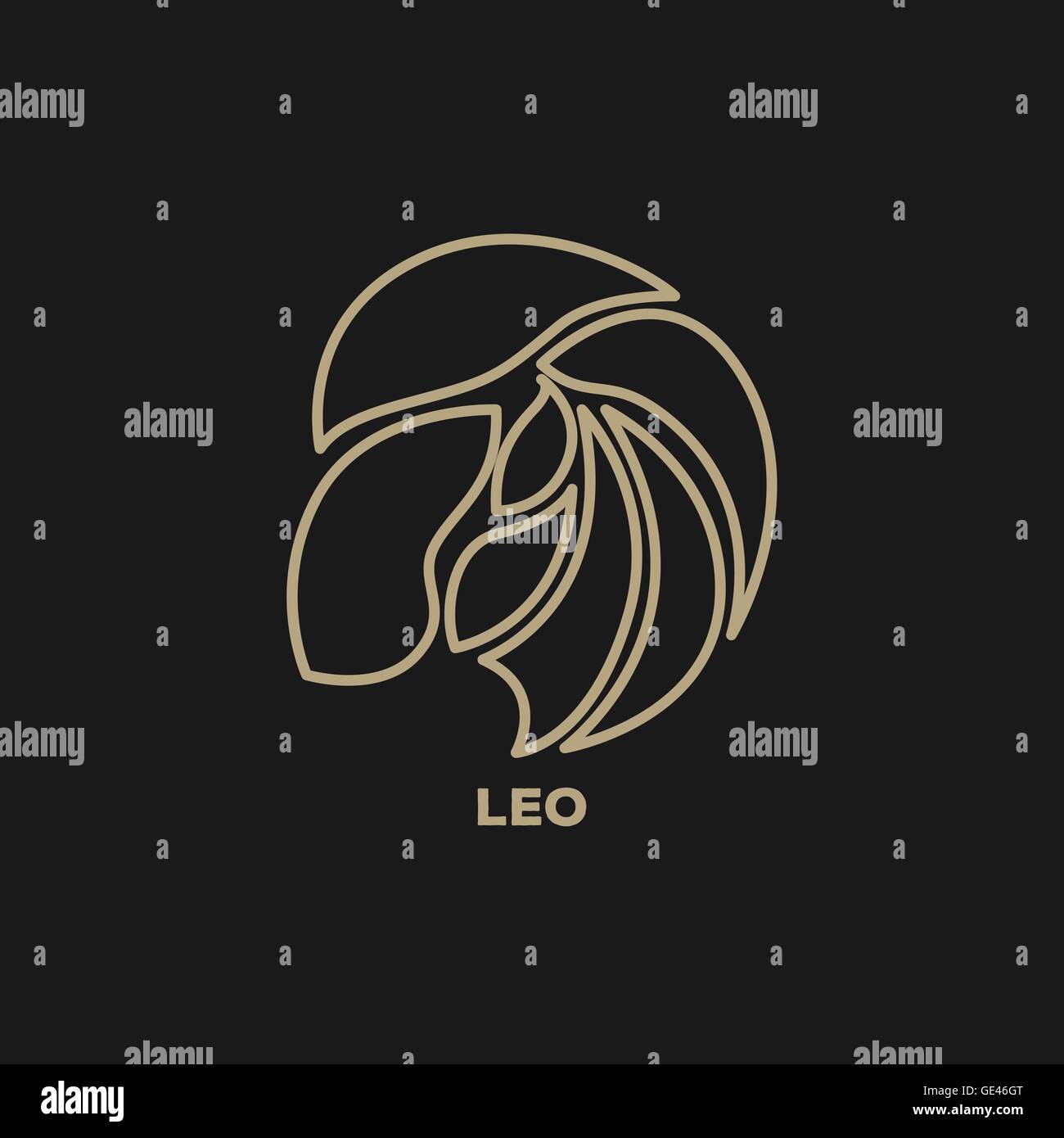 leo logo vector Stock Vector Image & Art - Alamy