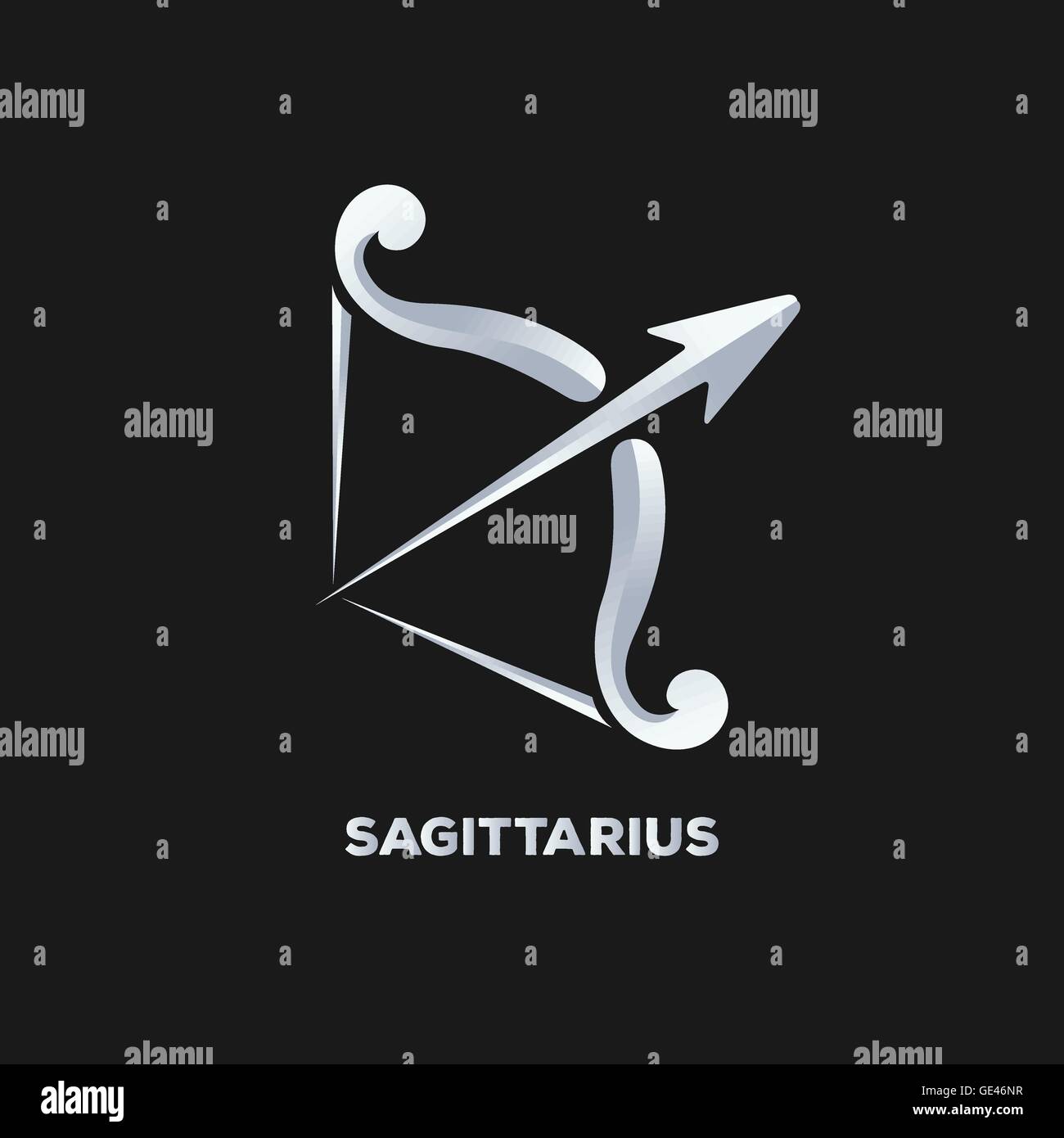 Sagittarius logo hi-res stock photography and images - Alamy
