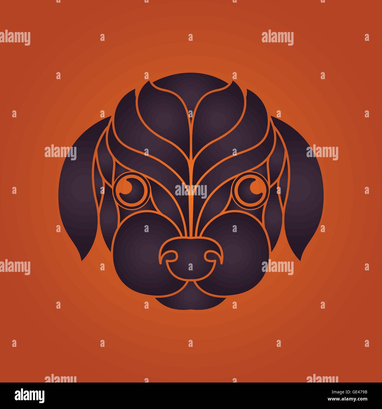Dog logo vector Stock Vector Image & Art - Alamy