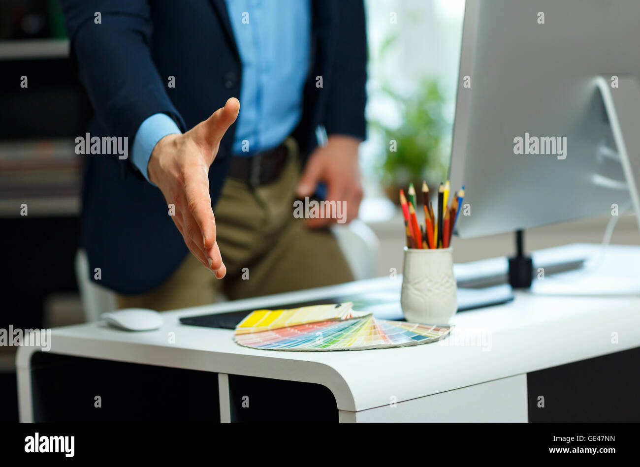 Man Arm Extended Hand High Resolution Stock Photography and Images - Alamy