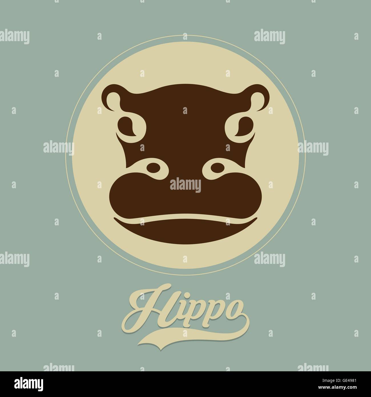 Hippos Vector Vectors High Resolution Stock Photography and Images - Alamy