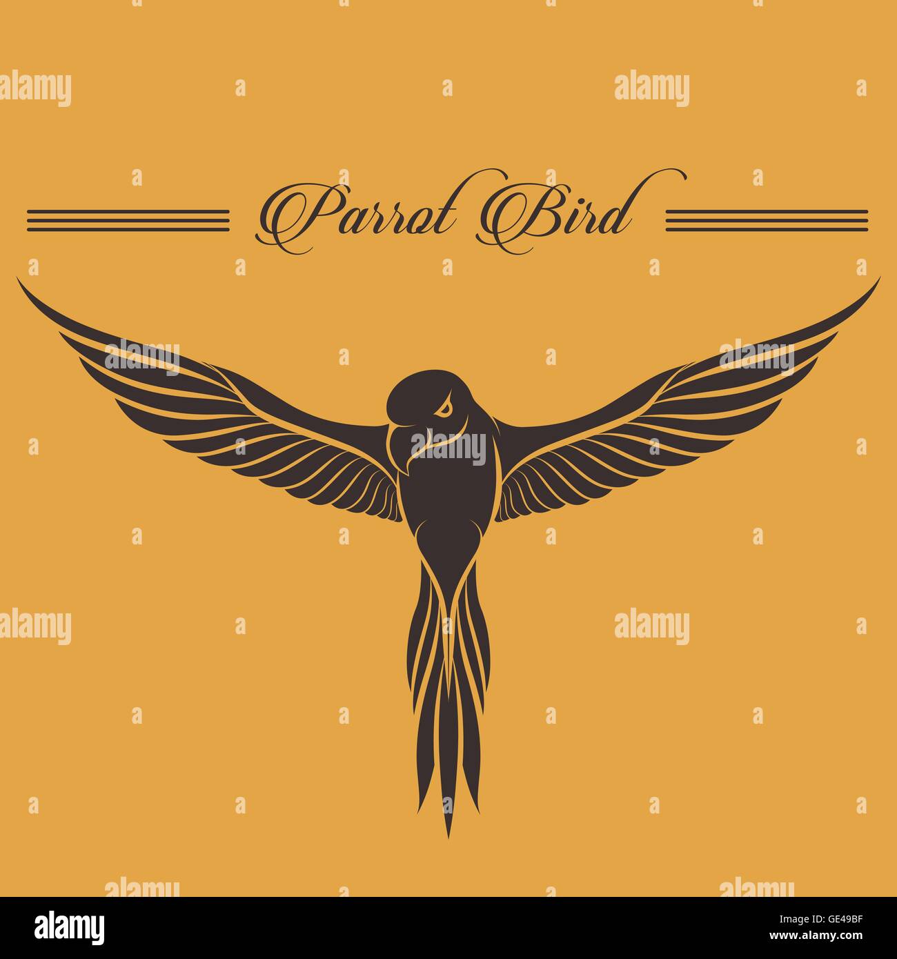 Parrot logo hi-res stock photography and images - Alamy
