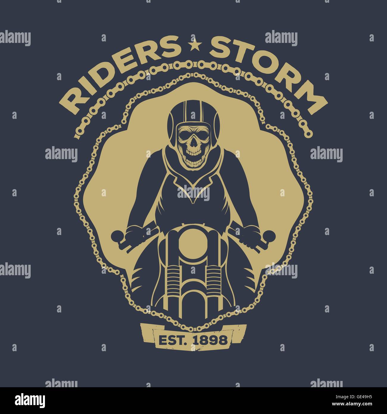 skull motorcycle logo Stock Vector Image & Art - Alamy
