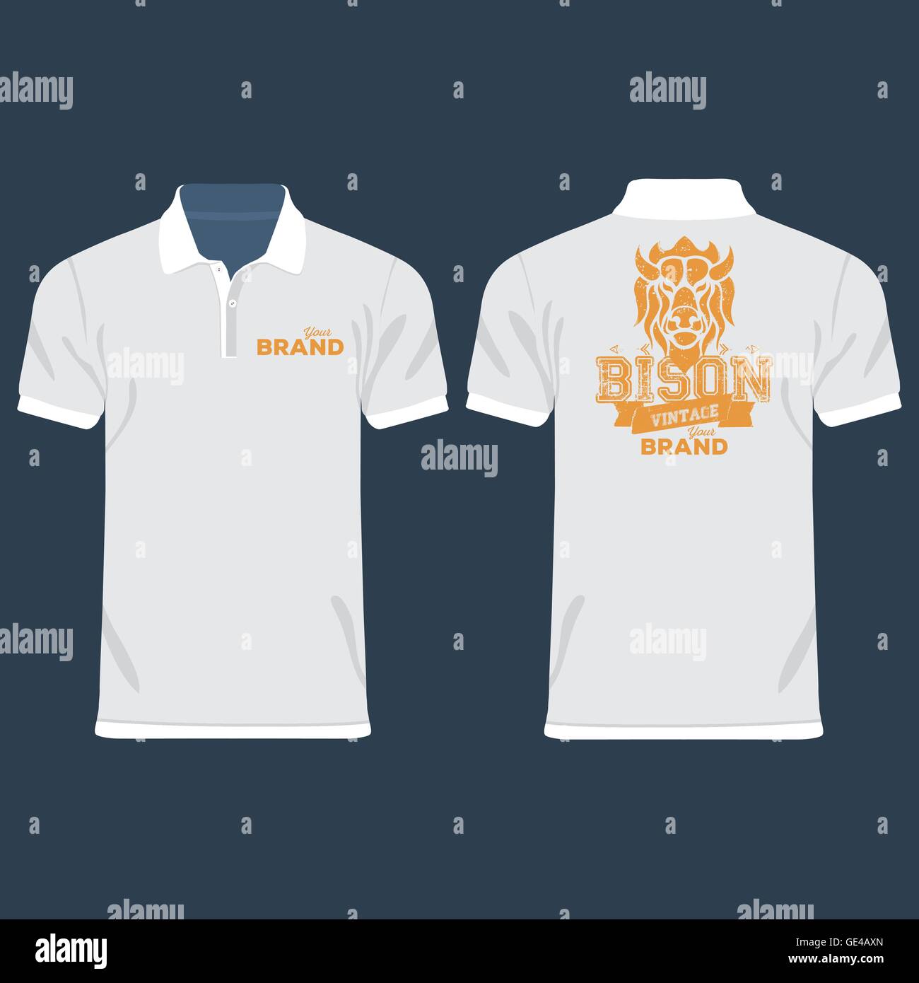 Color men polo shirts. Design template. Vector illustration Stock ...