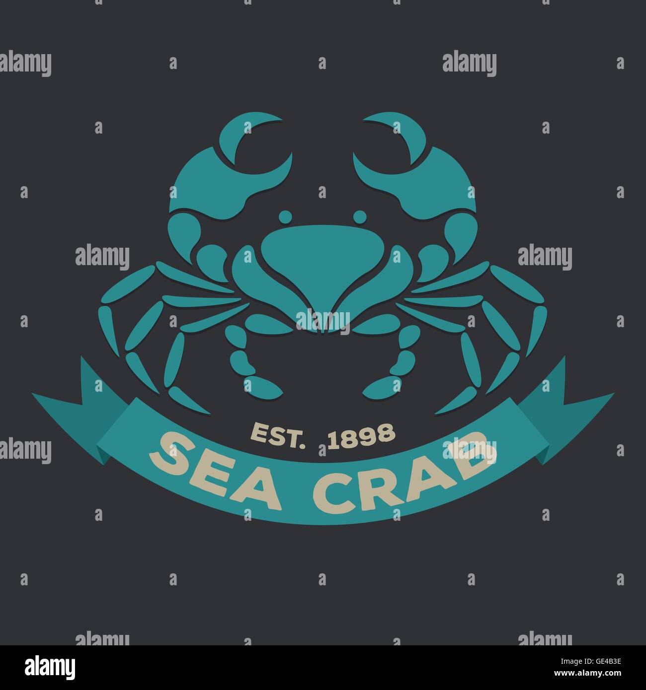 crab logo vector Stock Vector Image & Art - Alamy