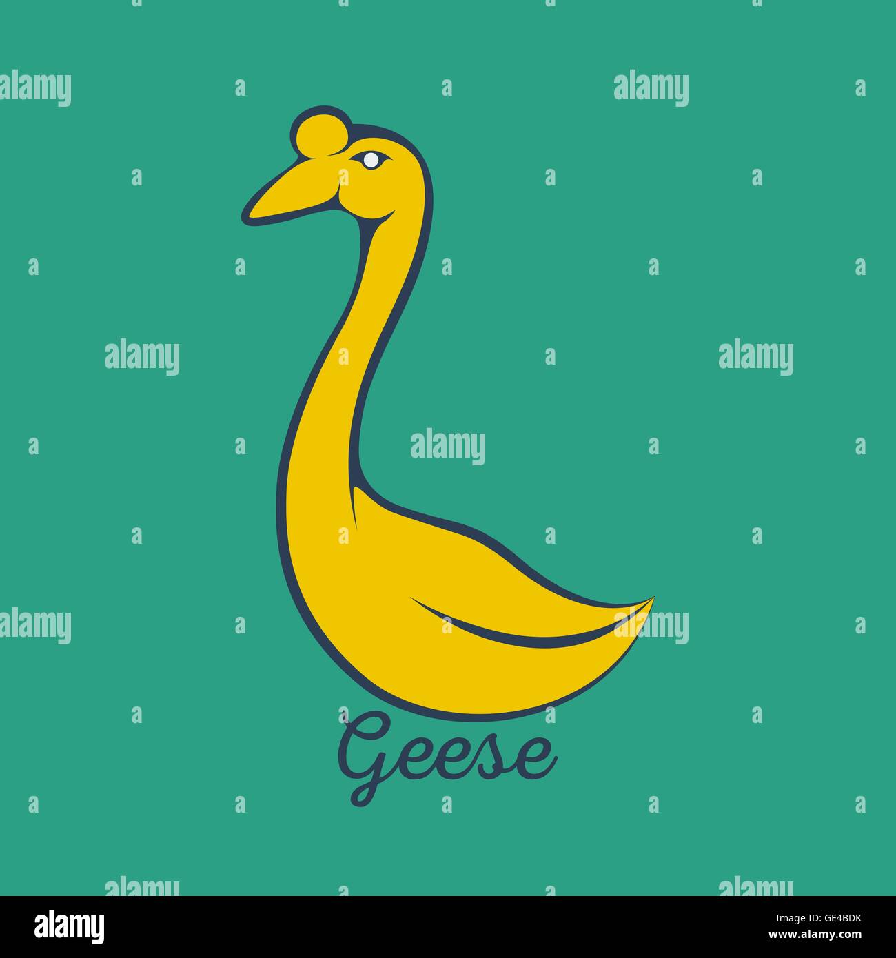 Family of geese Stock Vector Images - Alamy