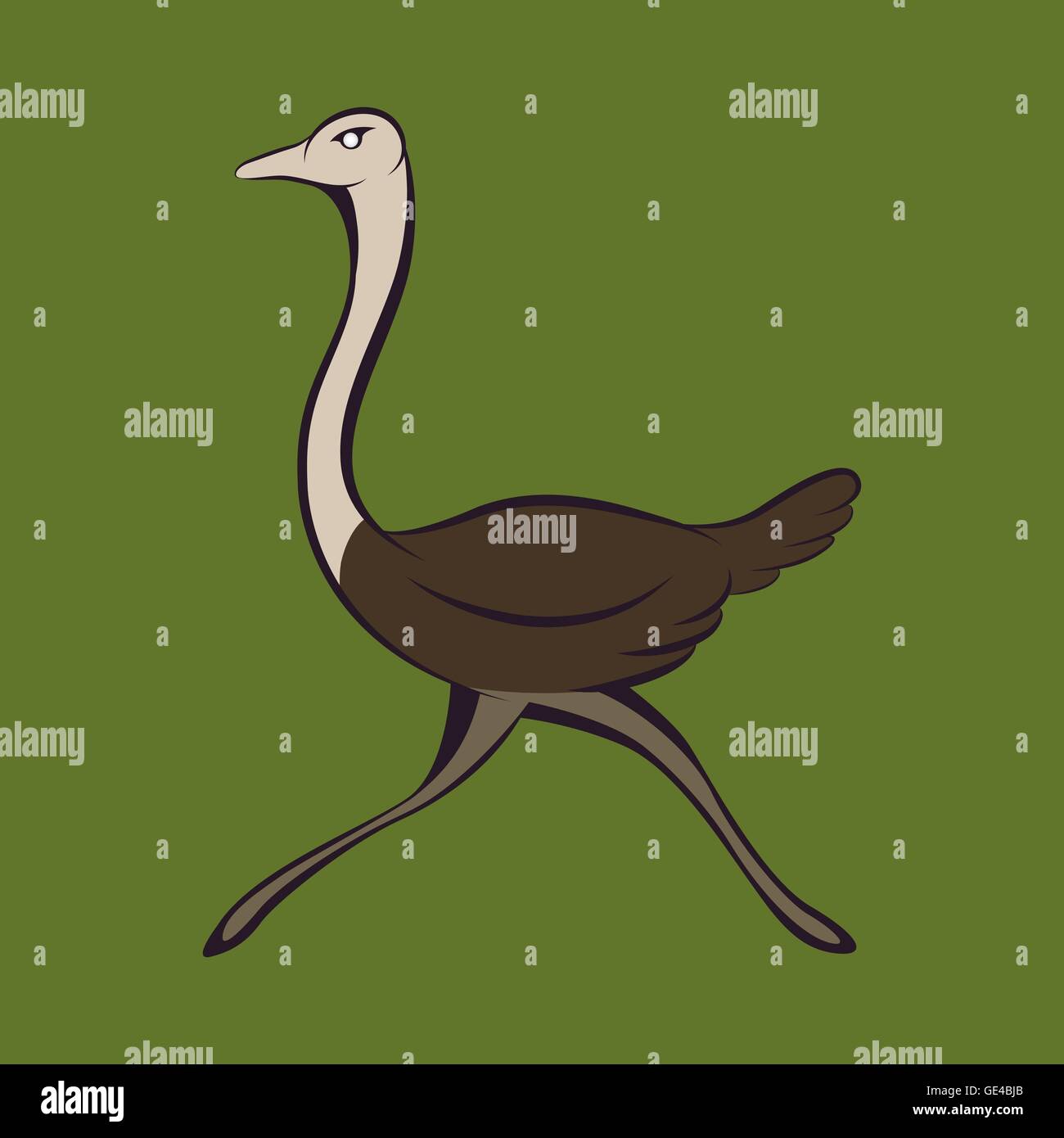 Ostrich logo hi-res stock photography and images - Alamy