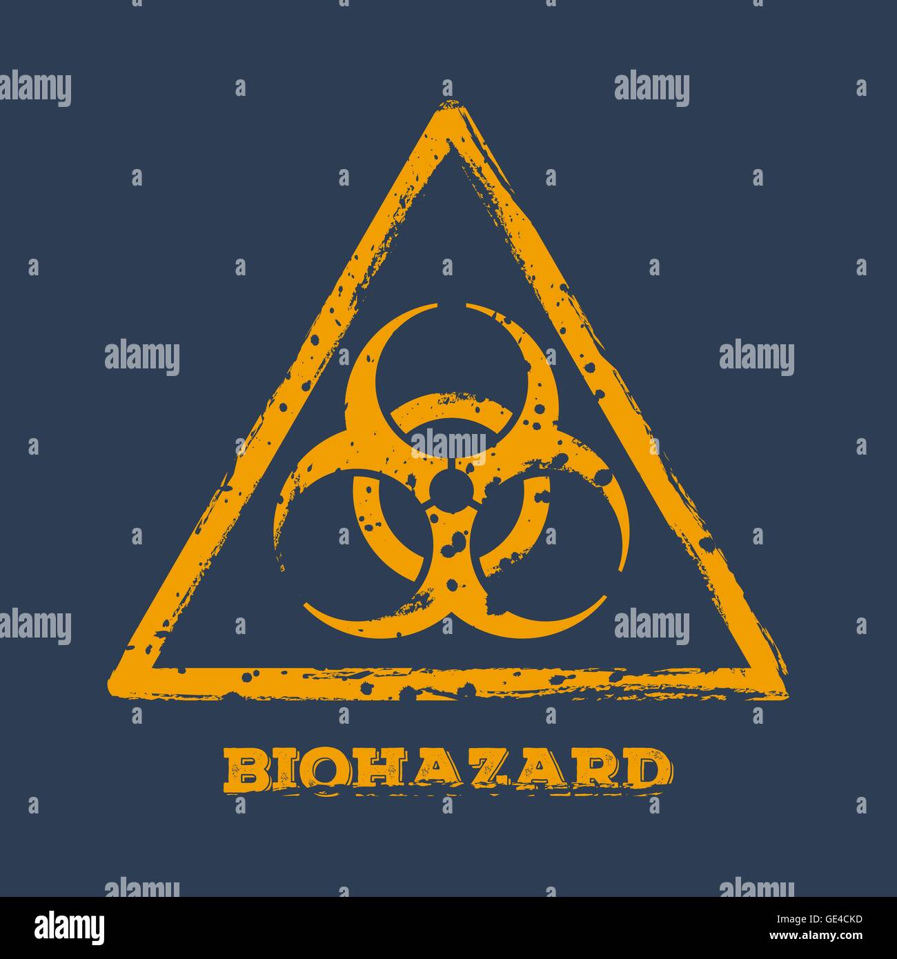 Warning sign dangerous materials Stock Vector Images - Alamy