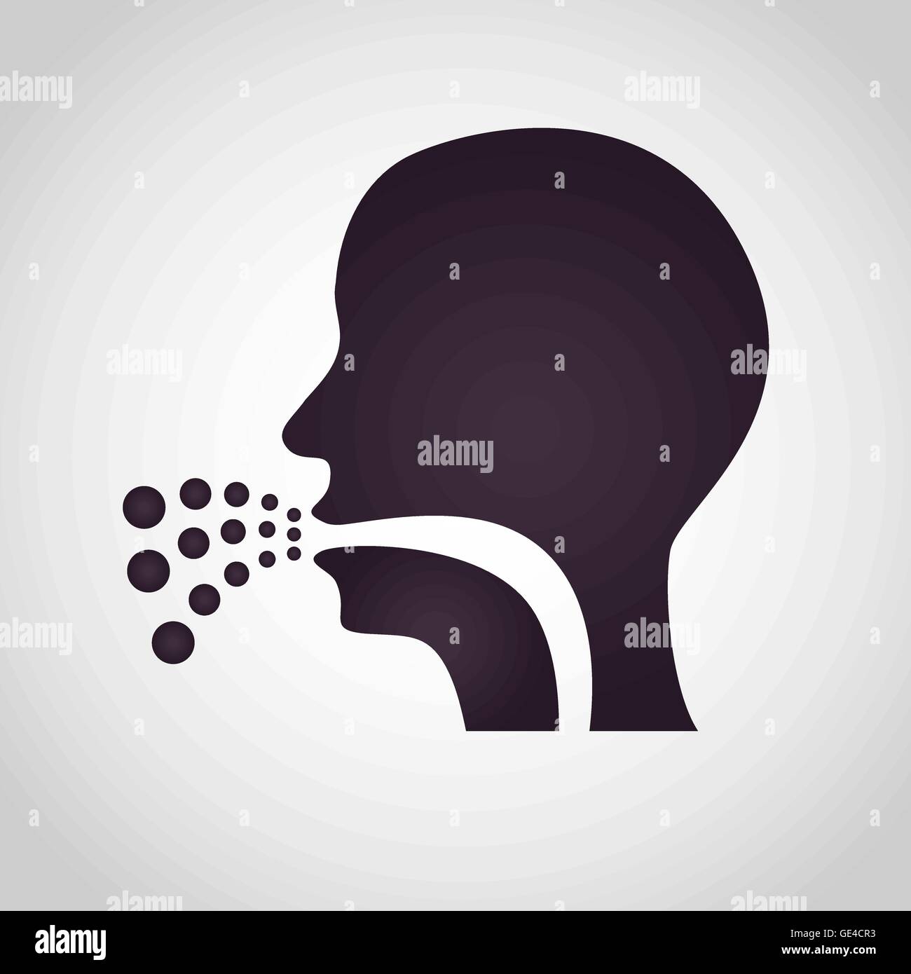 Coughing icon vector Stock Vector Image & Art - Alamy