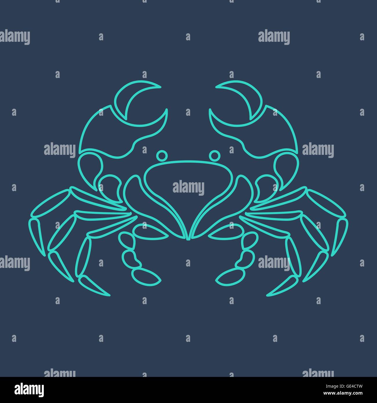 crab logo vector Stock Vector Image & Art - Alamy