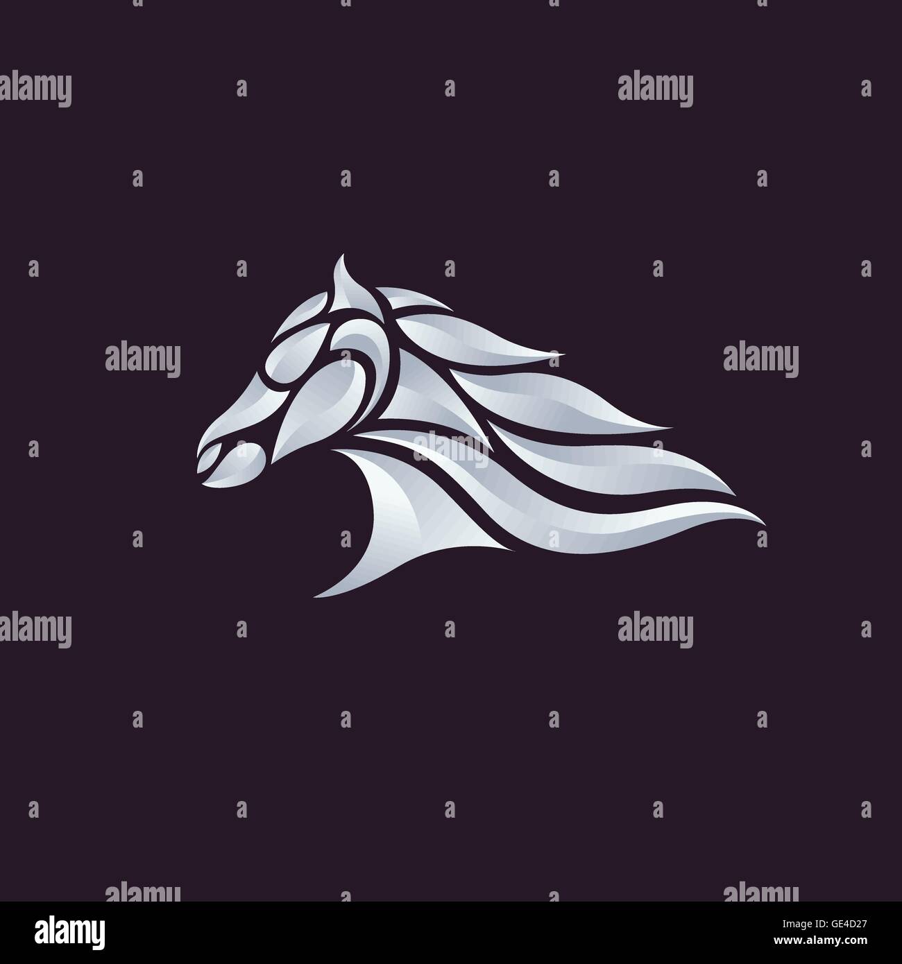 Horse head - vector illustration Stock Vector Image & Art - Alamy
