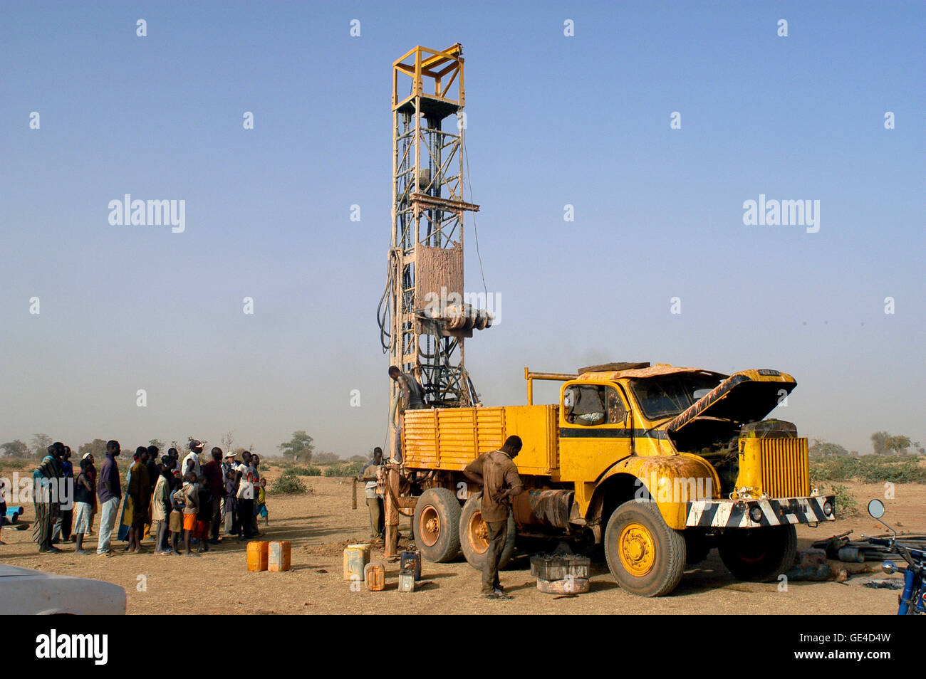 In Africa water is in-depth, it is necessary to make a drilling. The ...