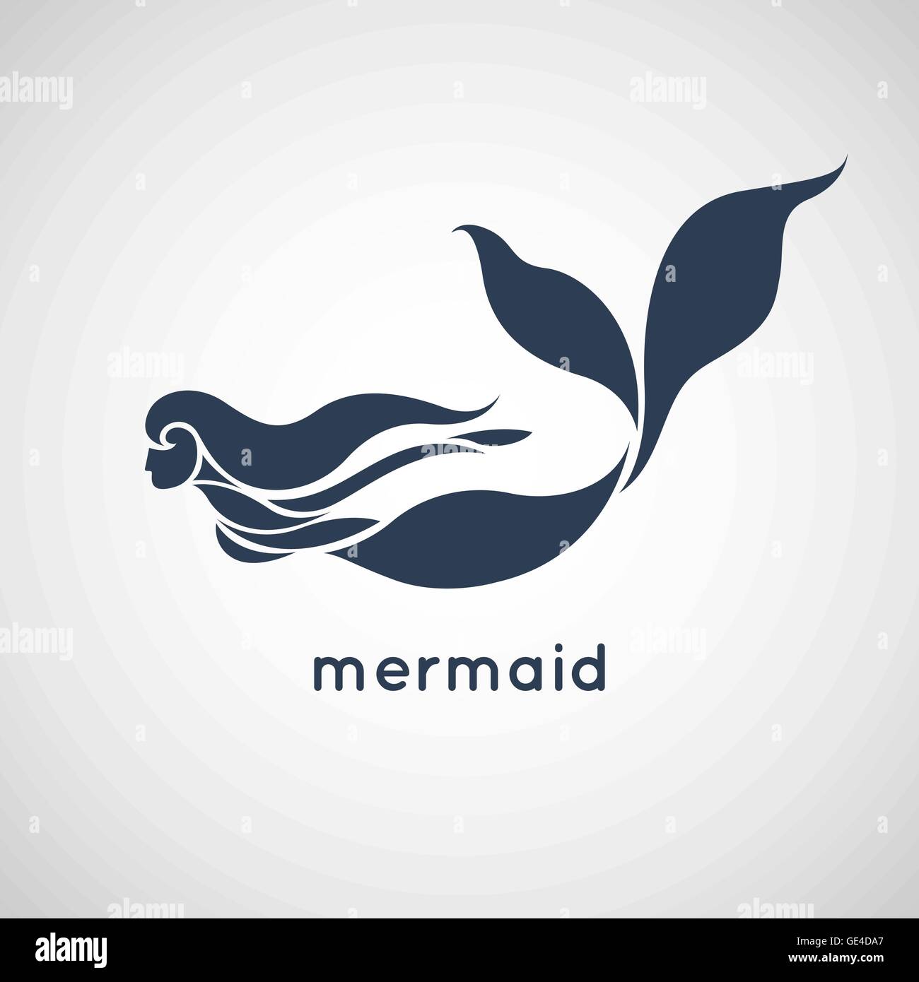 Mermaid logo vector hi-res stock photography and images - Alamy