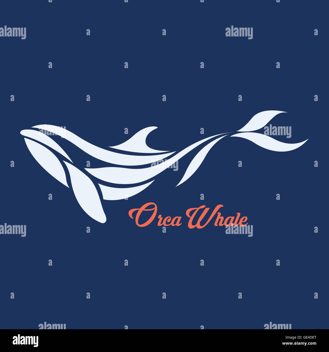 orca whale logo vector Stock Vector Image & Art - Alamy