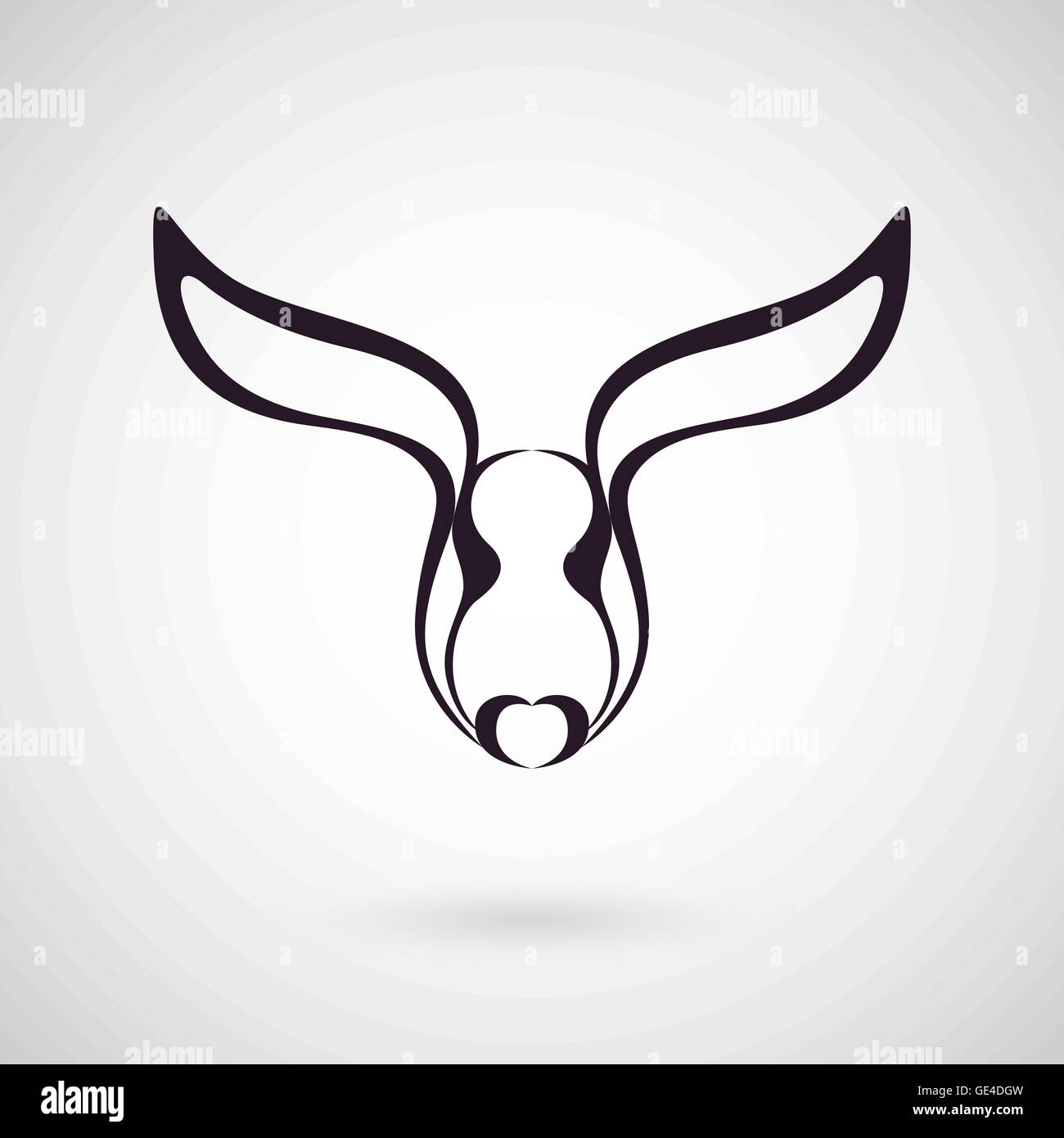 Rabbit logo vector Stock Vector Image & Art - Alamy