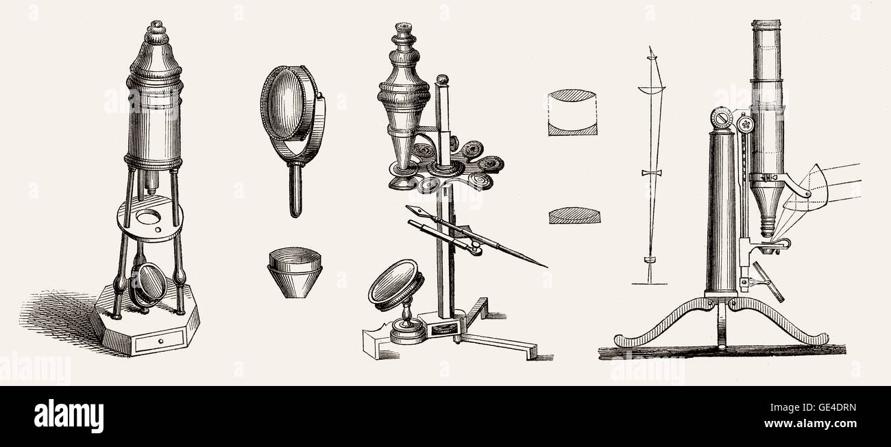 Microscope illustration vintage High Resolution Stock Photography and ...