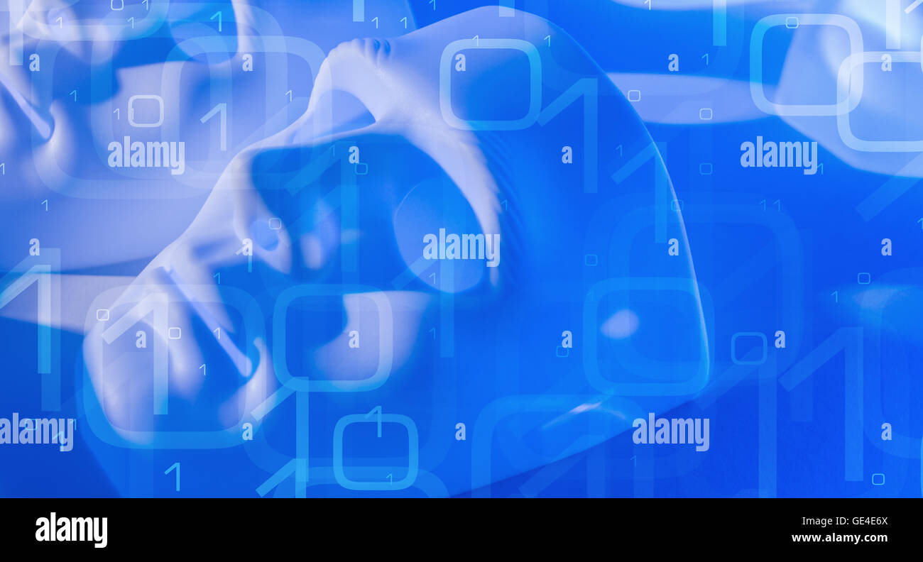 Binary code database Stock Photo - Alamy