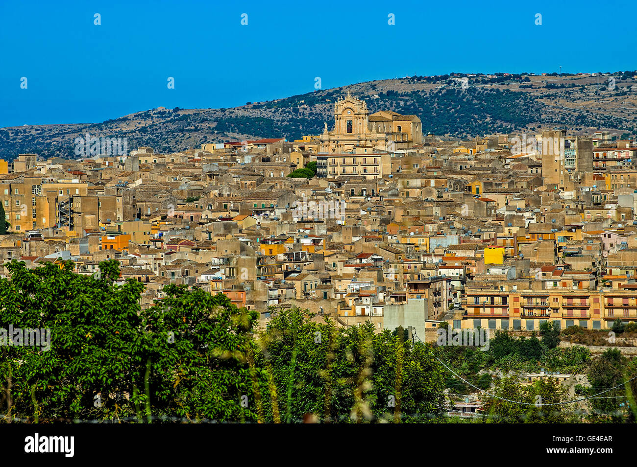 Italy Sicily Modica view Stock Photo - Alamy