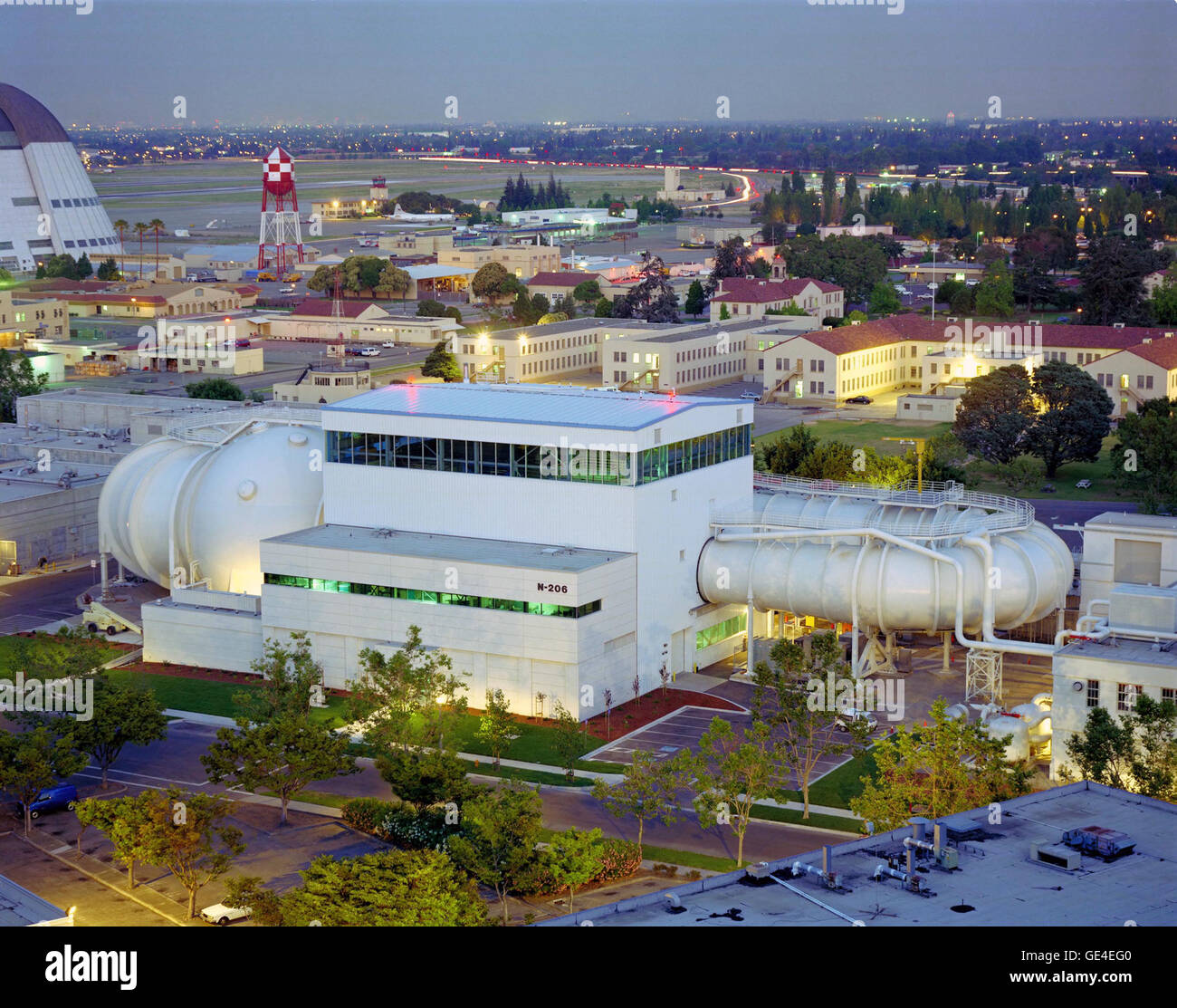 The 12-foot pressure wind tunnel at NASA is used to test the ...