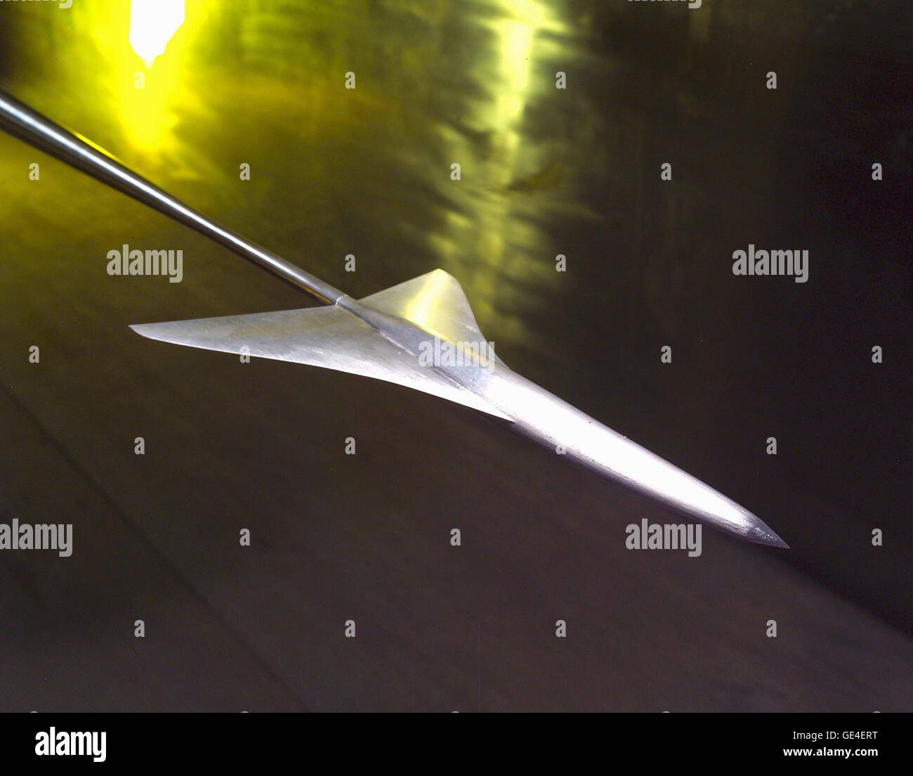 A small model used in sonic boom studies in the 2000s to detect the ...