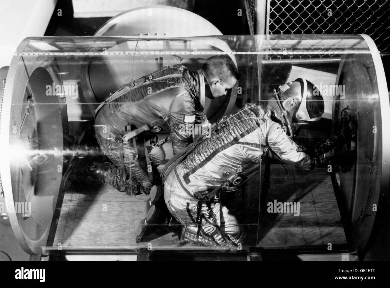 Plexiglass space station airlock test model hi-res stock photography ...