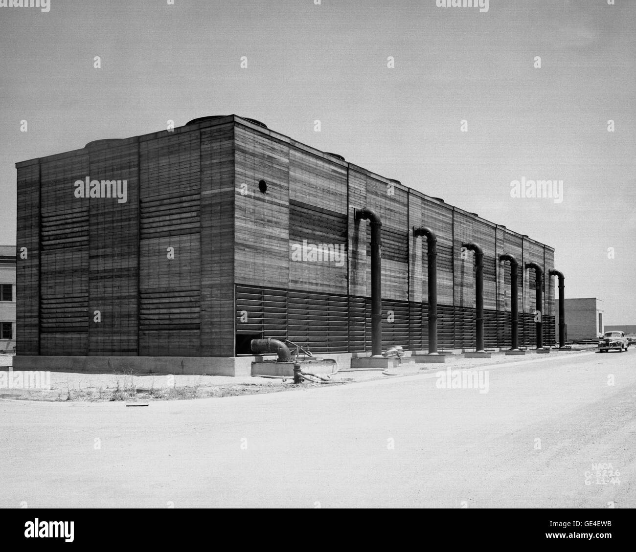 The Altitude Wind Tunnel at NASA is used to simulate high-altitude ...