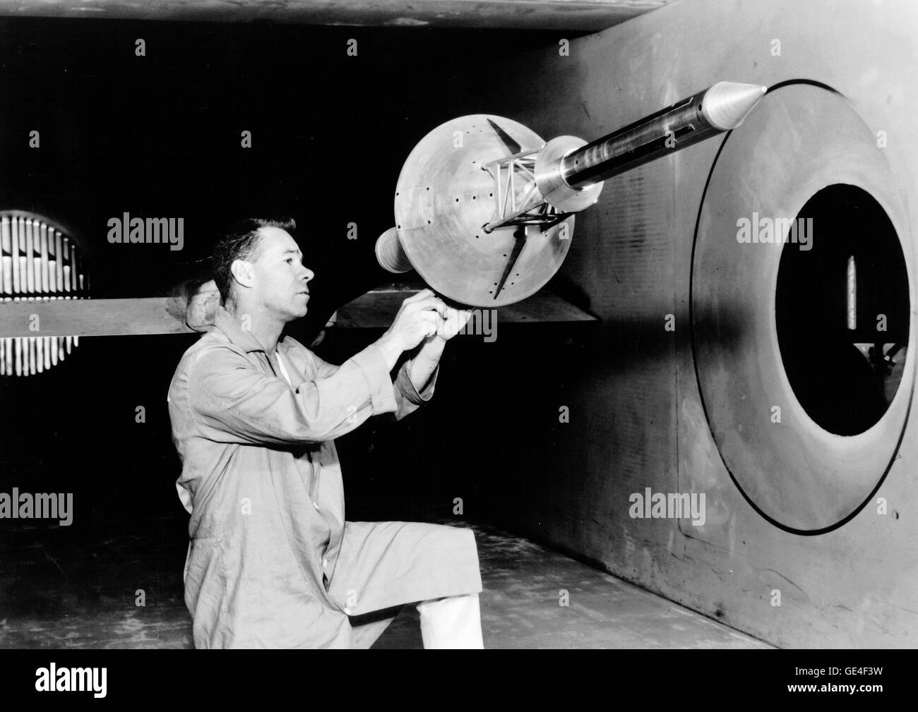 The Apollo Launch Escape System (LES) was tested in a wind tunnel to ...