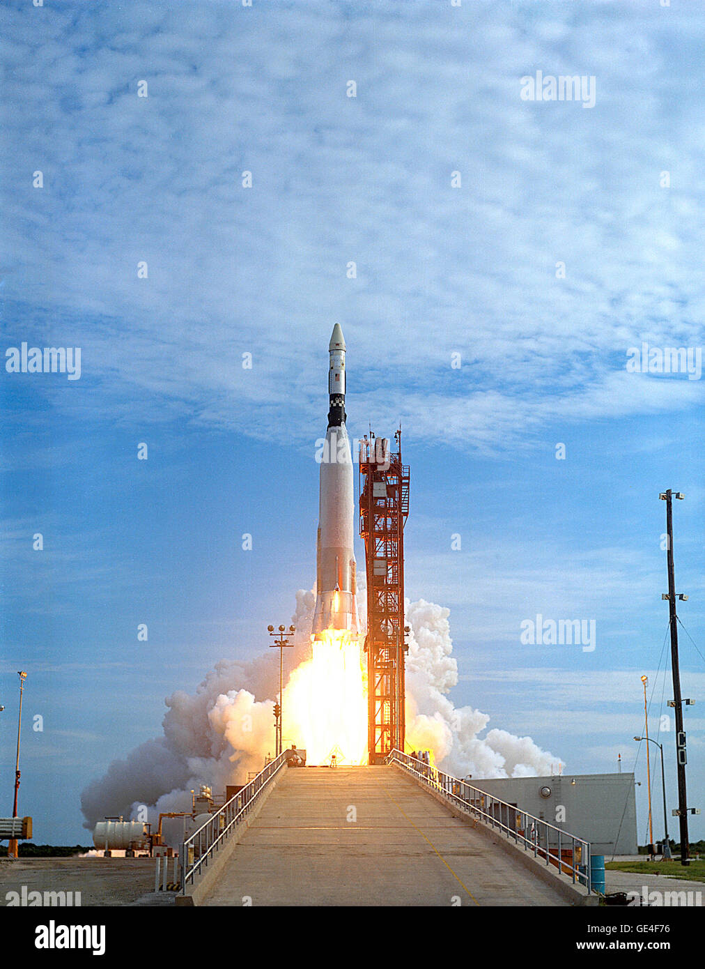 The Atlas Agena target vehicle launched from Pad 14 to support Gemini ...