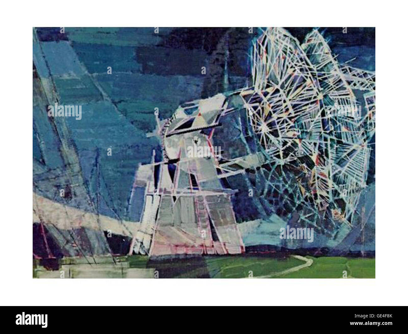 A large dish antenna, used for communication with spacecraft, is shown ...