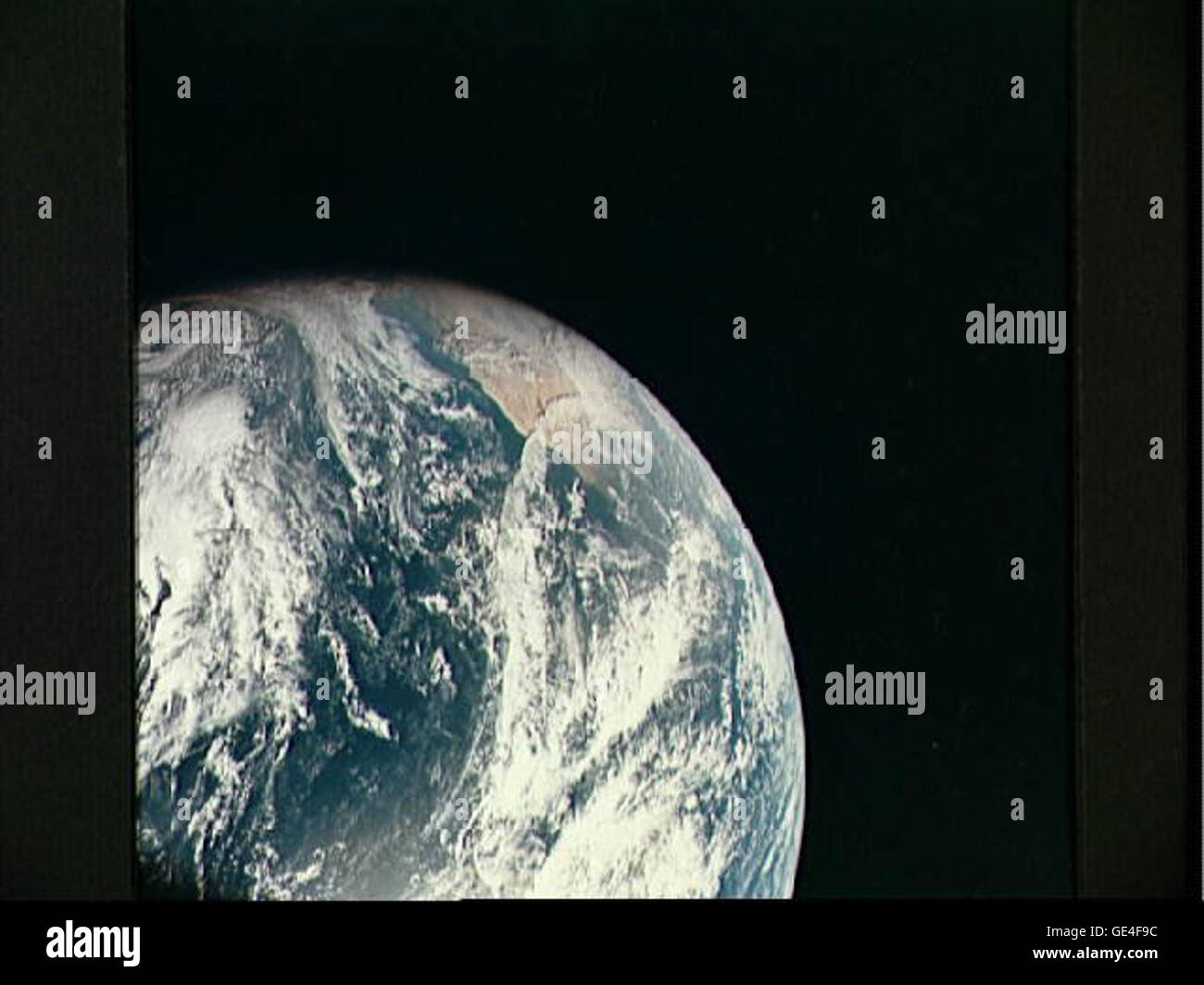 The Apollo mission spacecraft captures both sides of the Atlantic Ocean ...