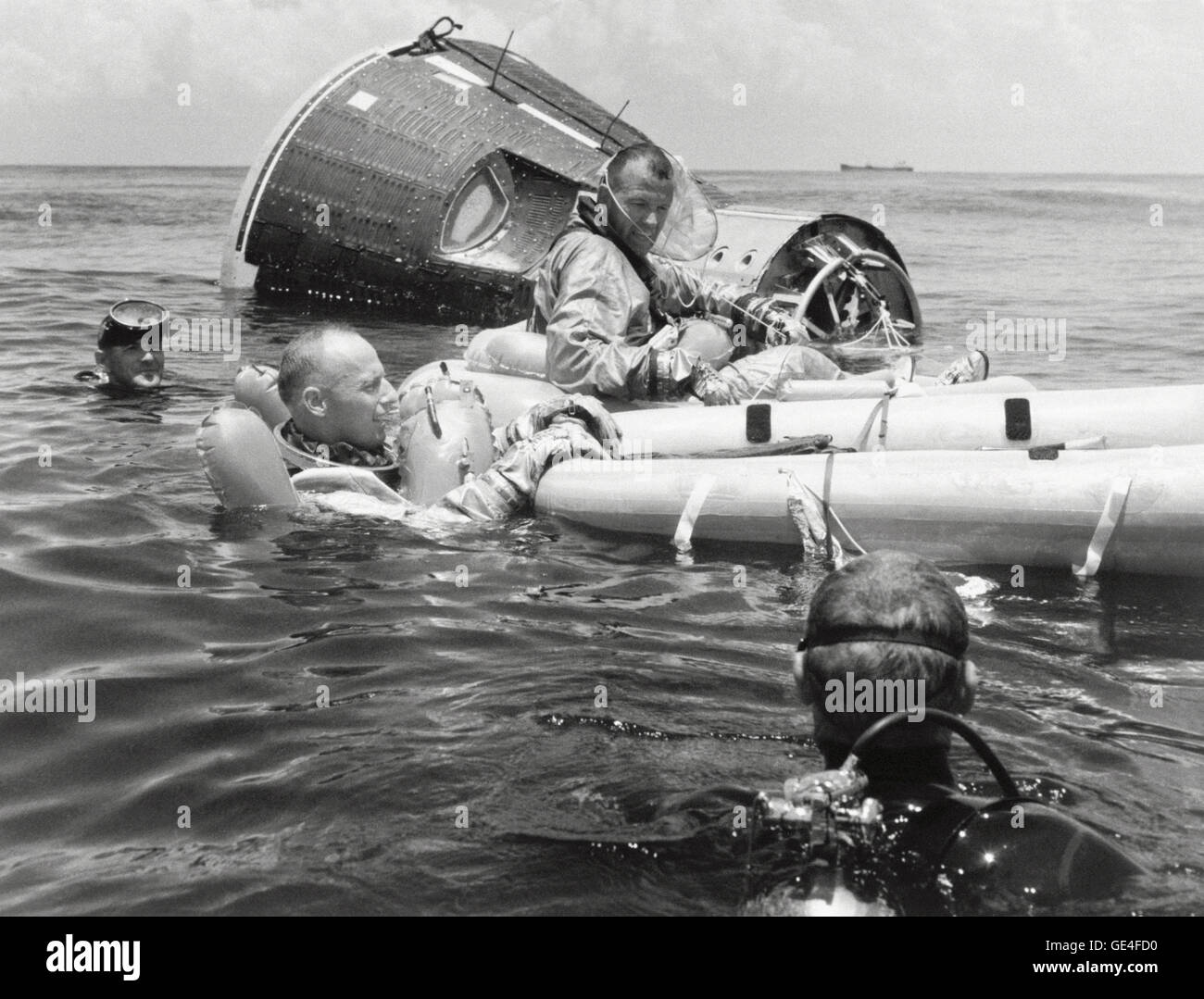 Gordon cooper jr practice survival techniques hi-res stock photography ...