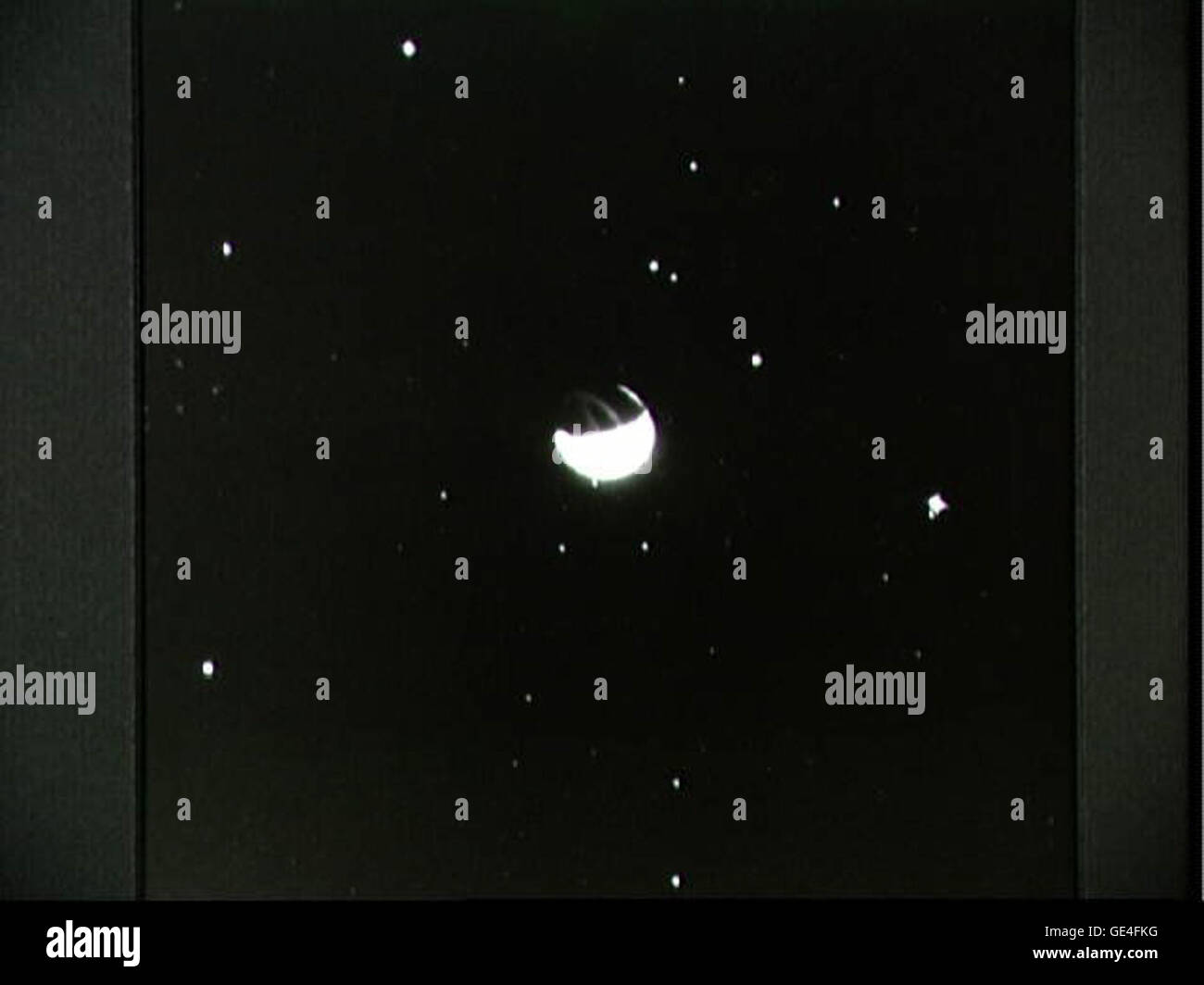 Earth is shown in far-ultraviolet light, captured by an ultraviolet ...