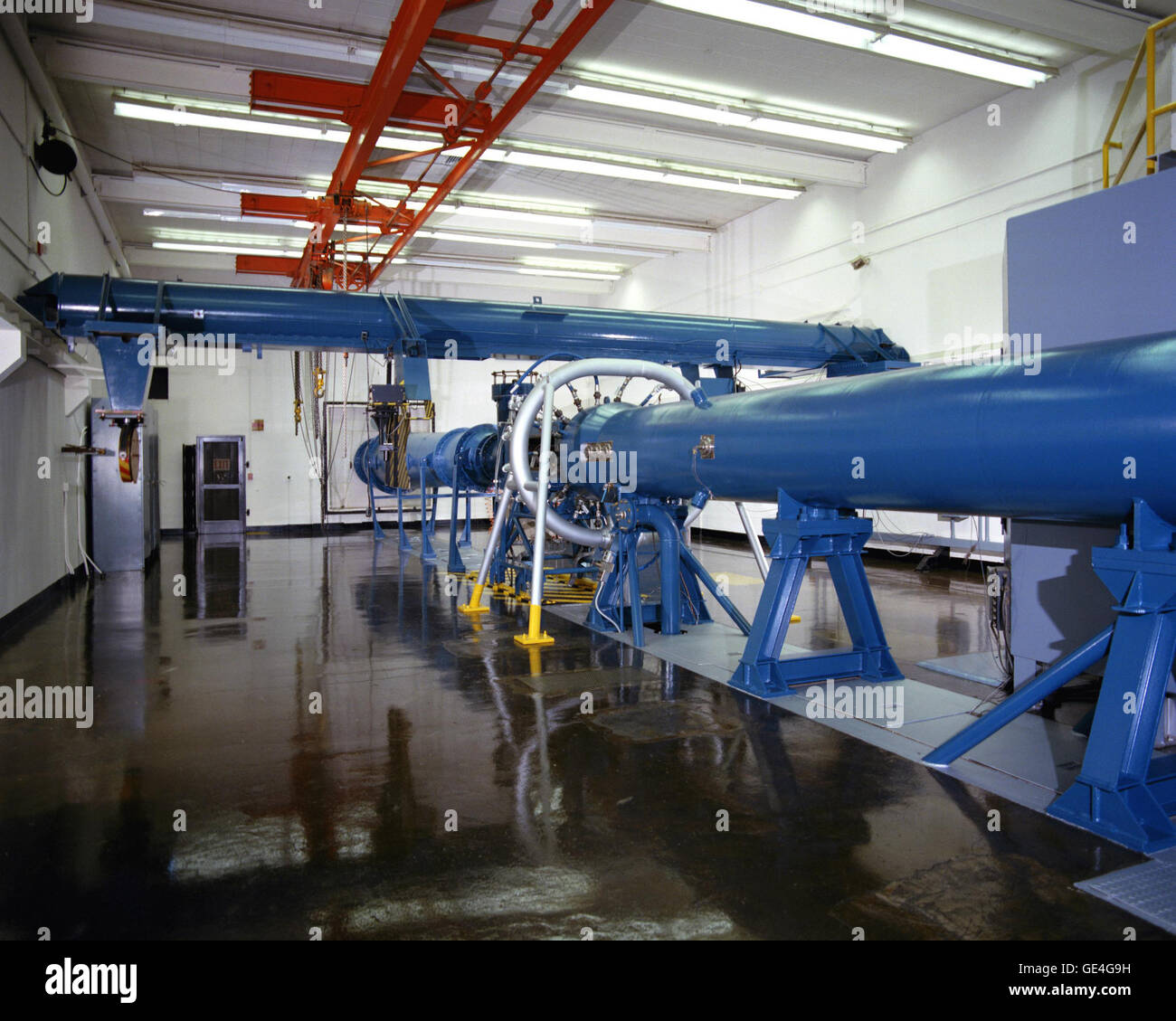 The Supersonic Low-Disturbance Tunnel at NASA's Room D-116 is used for ...